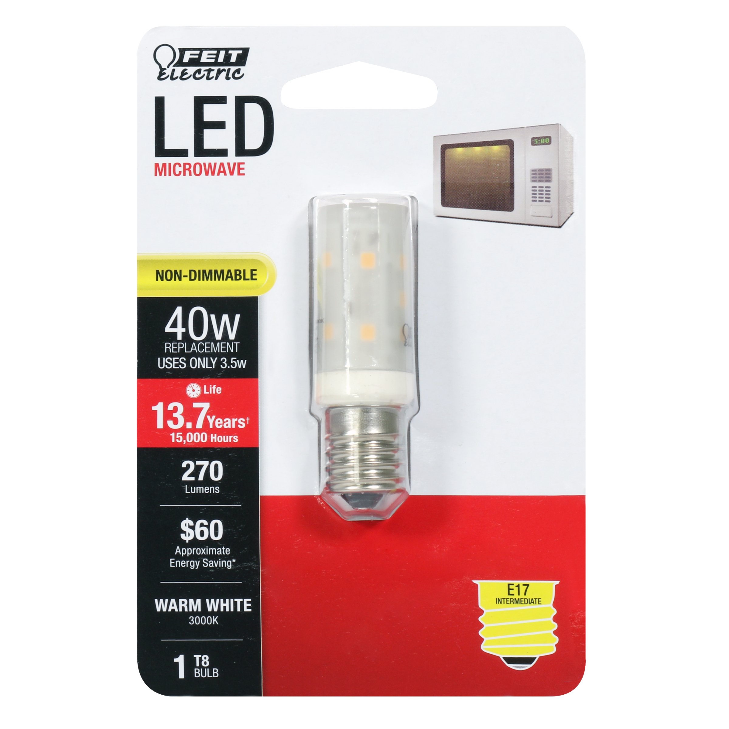 Feit Electric 40 Watt LED Microwave Warm White Light Bulb - Shop Light ... Feit Electric 40 Watt LED Microwave Warm White Light Bulb - Shop Light ...