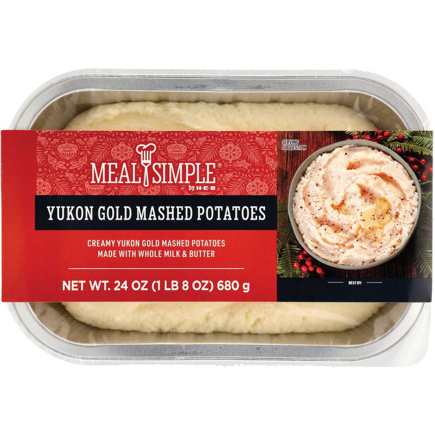 Meal Simple by H-E-B Yukon Gold Mashed Potatoes - Shop Entrees & sides ...