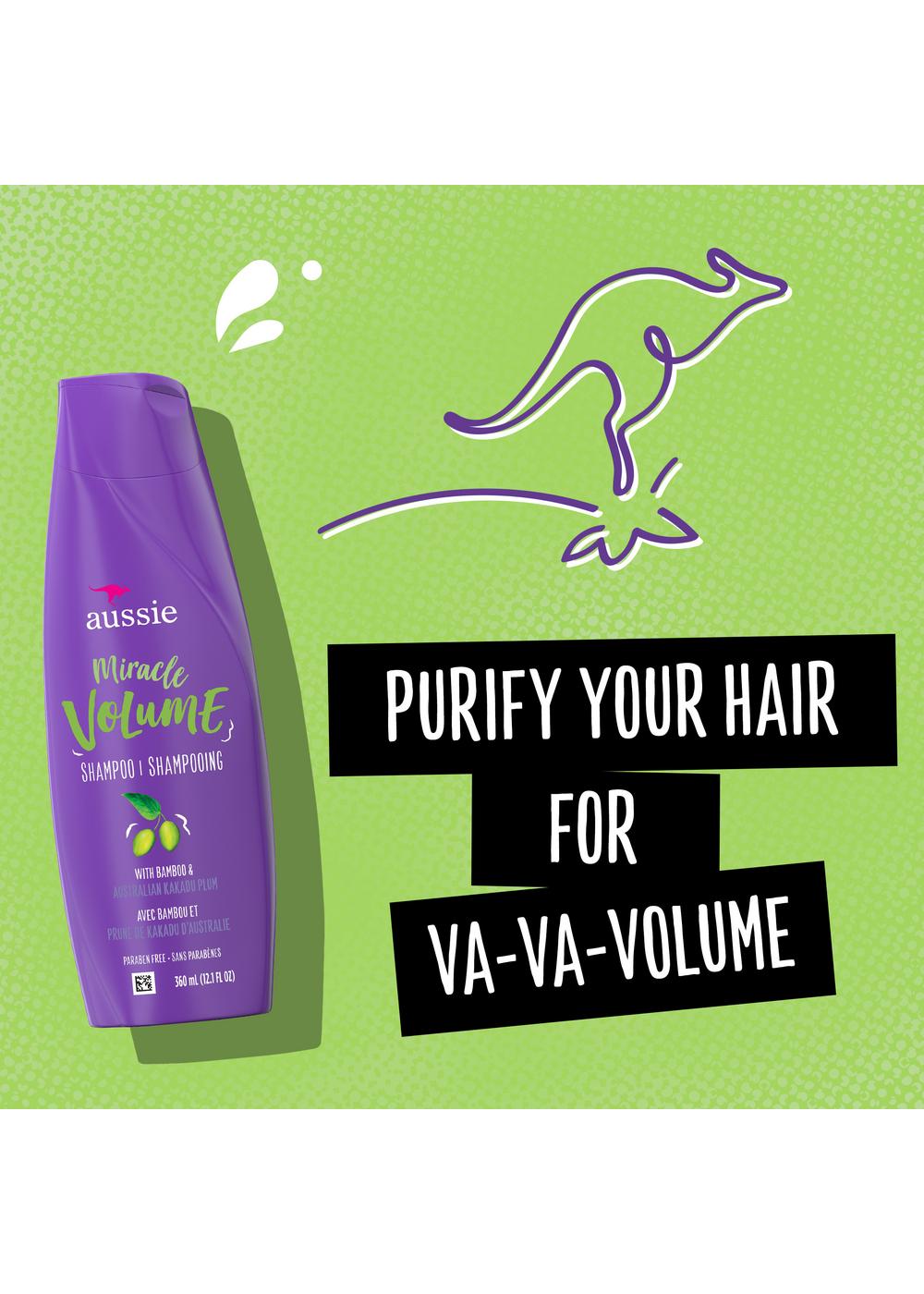 Aussie Miracle Volume Shampoo - Plum & Bamboo - Shop Shampoo ...