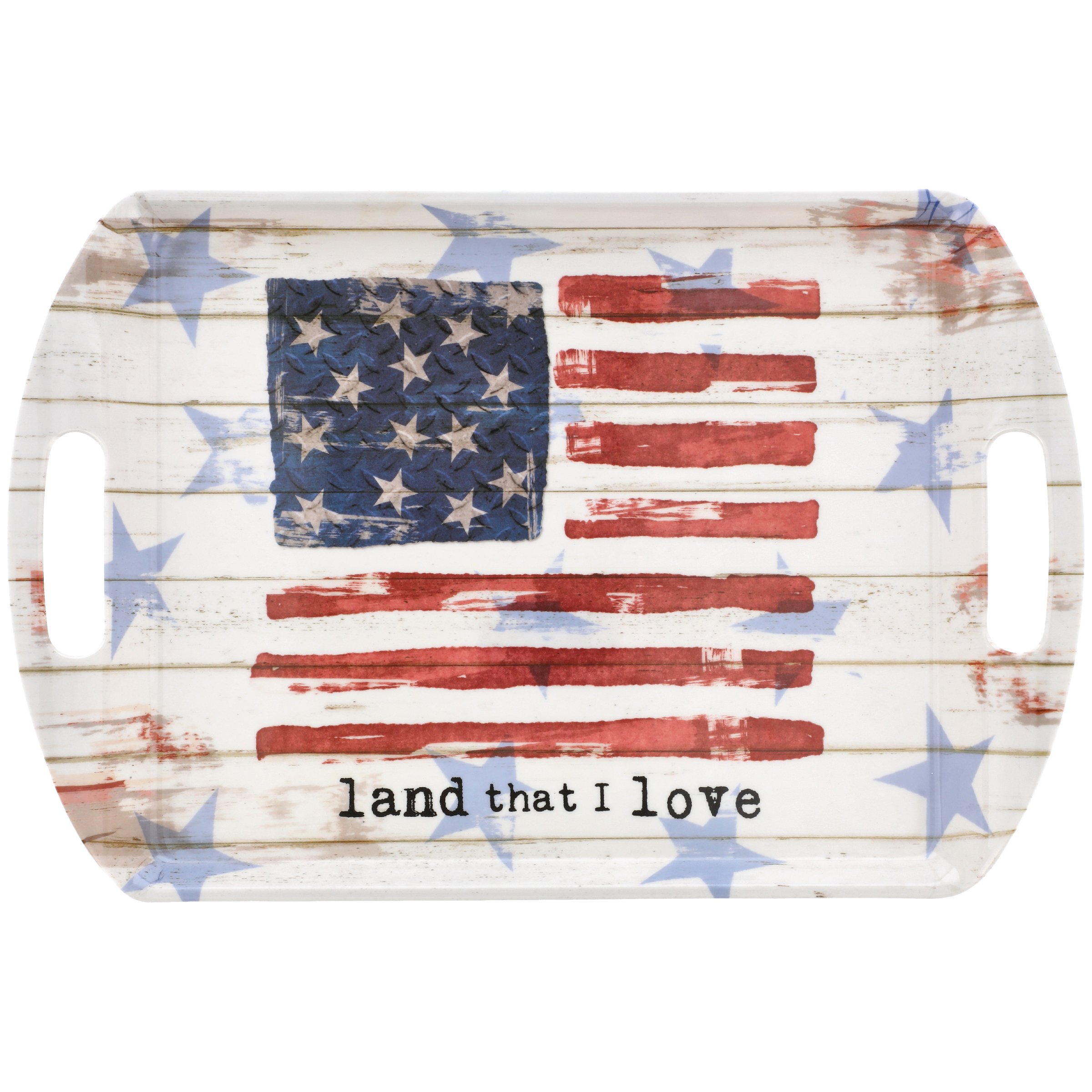 Destination Holiday Patriotic Melamine Serve Tray - Shop Serving dishes ...