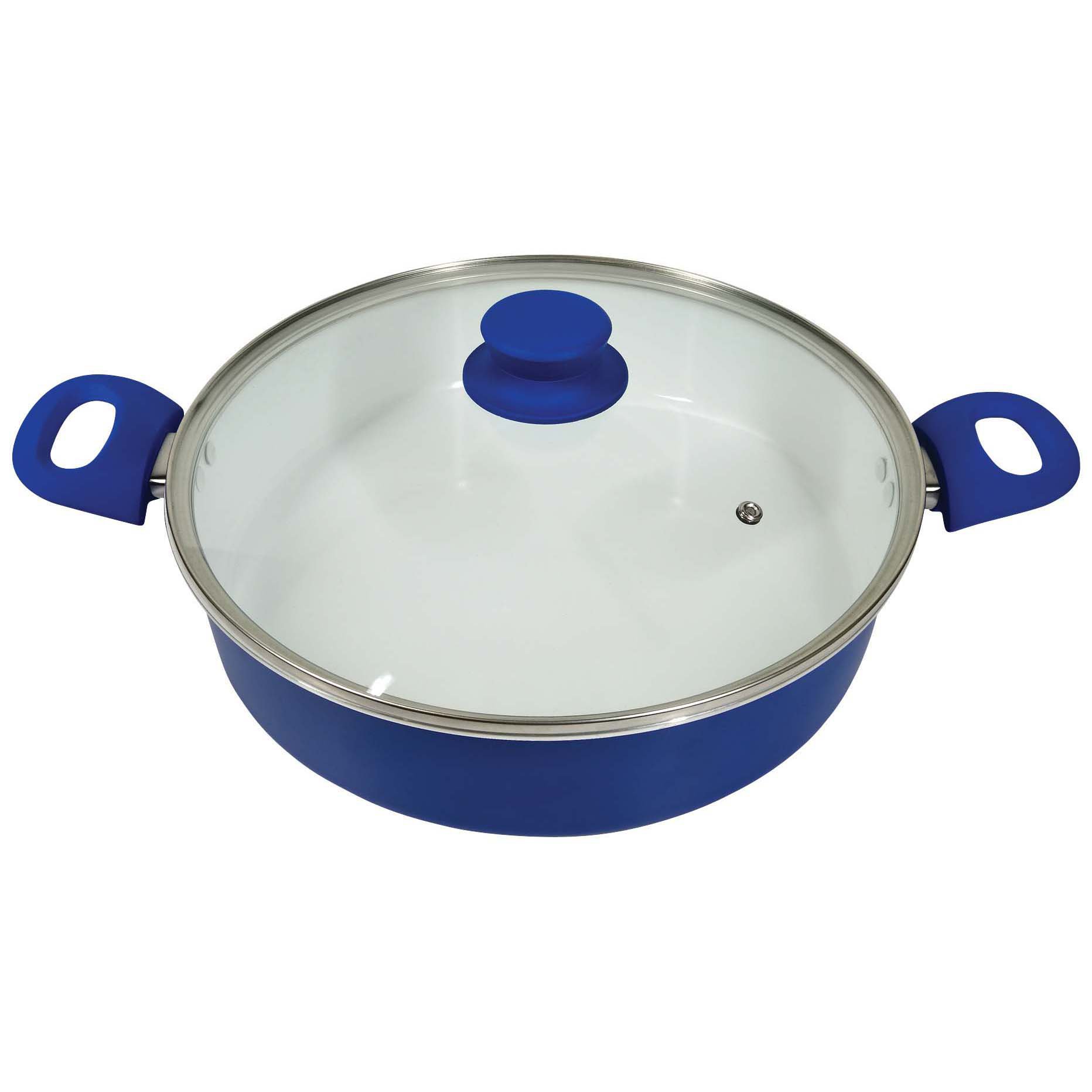 Cook Prep Eat Jumbo Cooker Soft Touch Handles Blue - Shop Frying pans ...