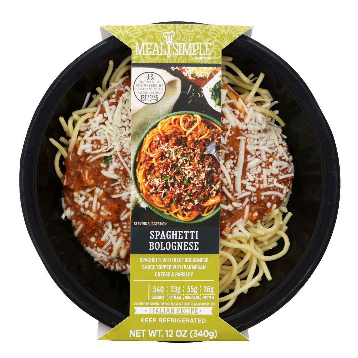 Meal Simple by H-E-B Spaghetti Bolognese Bowl - Shop Entrees & sides at ...