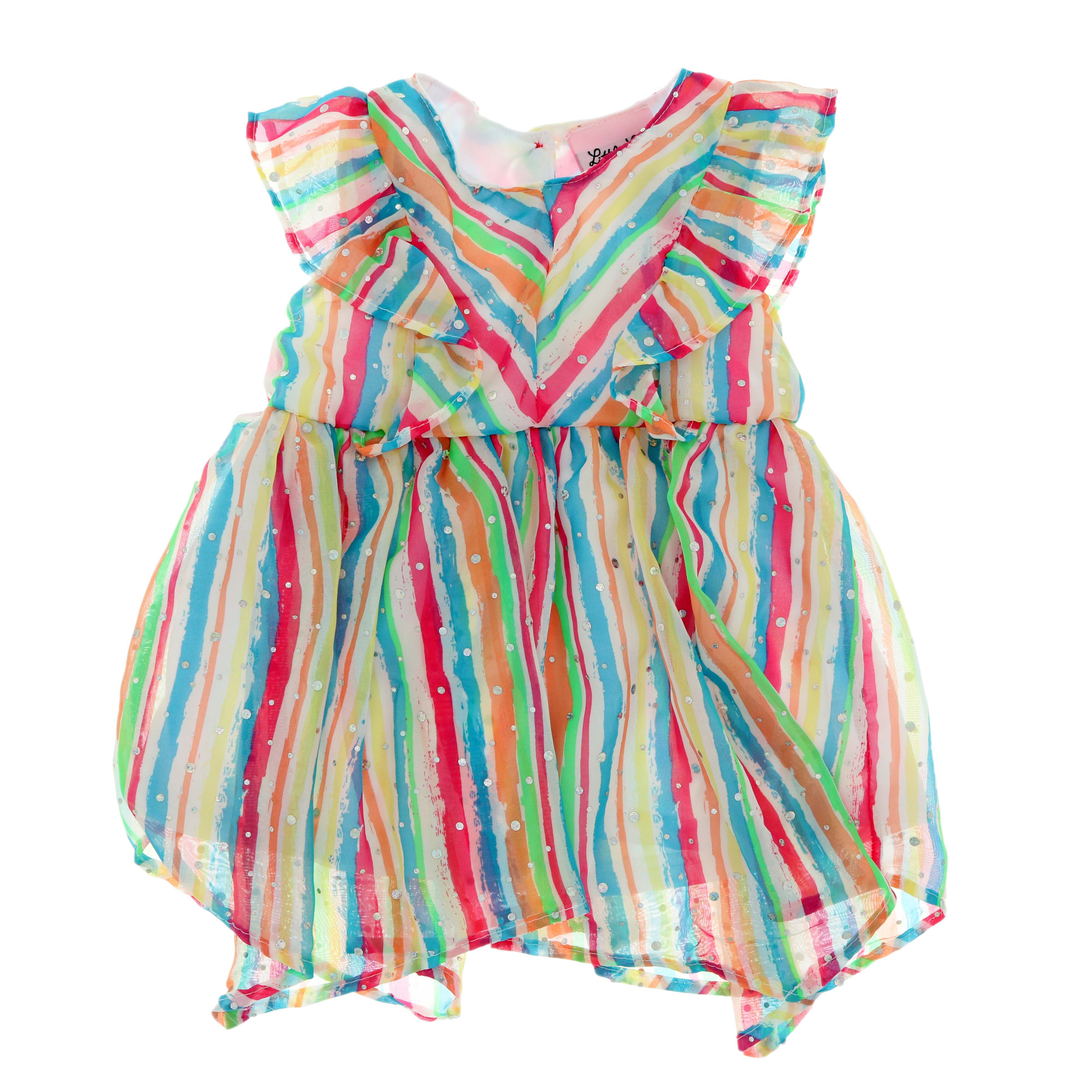 Little Lass Multi Strip Chiffon Dress - Shop Dresses at H-E-B
