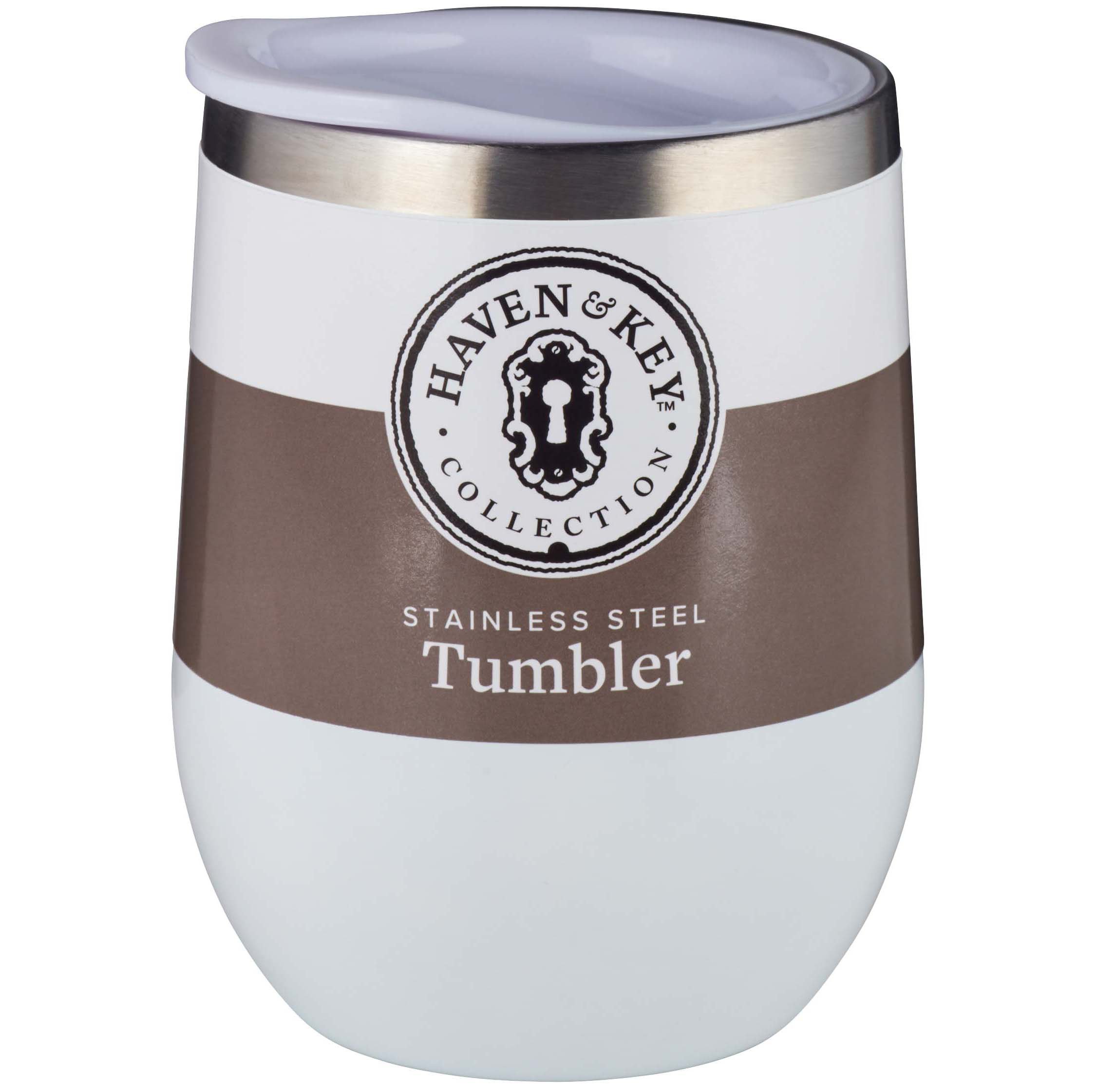 Haven & Key Stainless Steel White Stemless Glass - Shop Travel & to-go ...