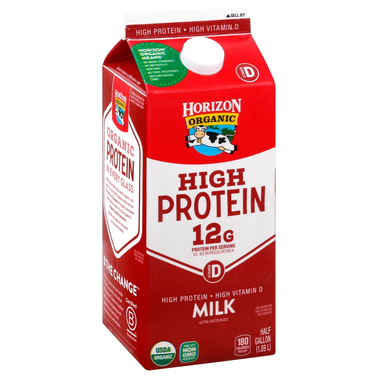 Horizon Organic Protein Whole Milk - Shop Milk at H-E-B