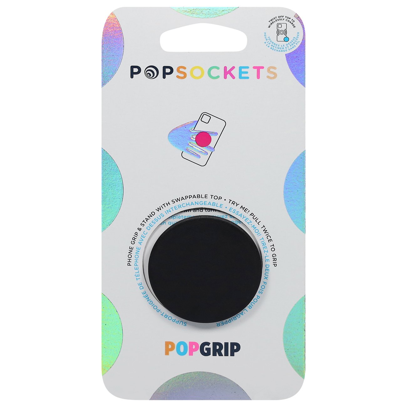 PopSockets Swappable PopGrip - Black - Shop Phone cases & stands at H-E-B