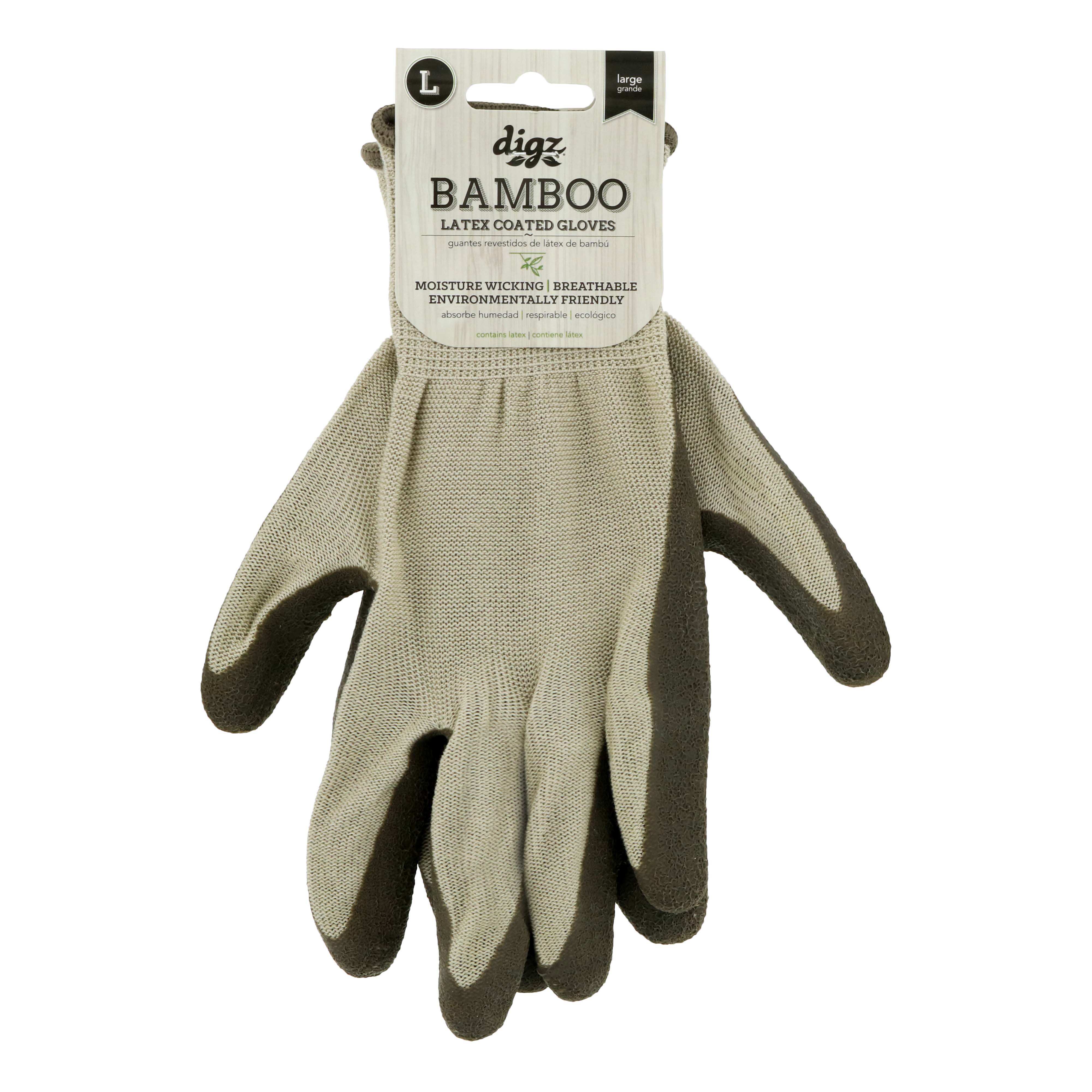 Digz Bamboo Latex Gloves - Shop Garden tools at H-E-B