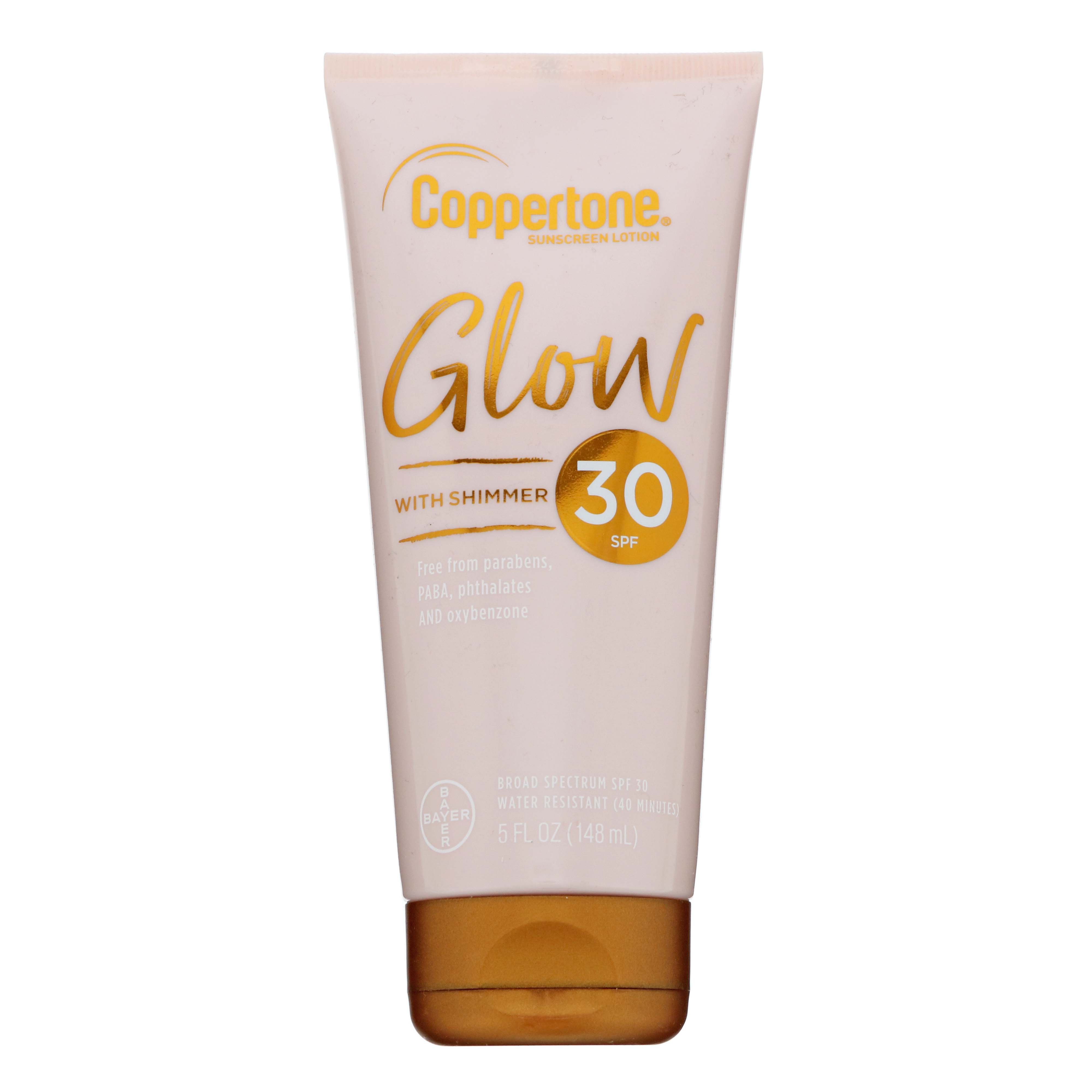 Coppertone Glow Sunscreen With Shimmer SPF 30 - Shop Sunscreen & Self ...