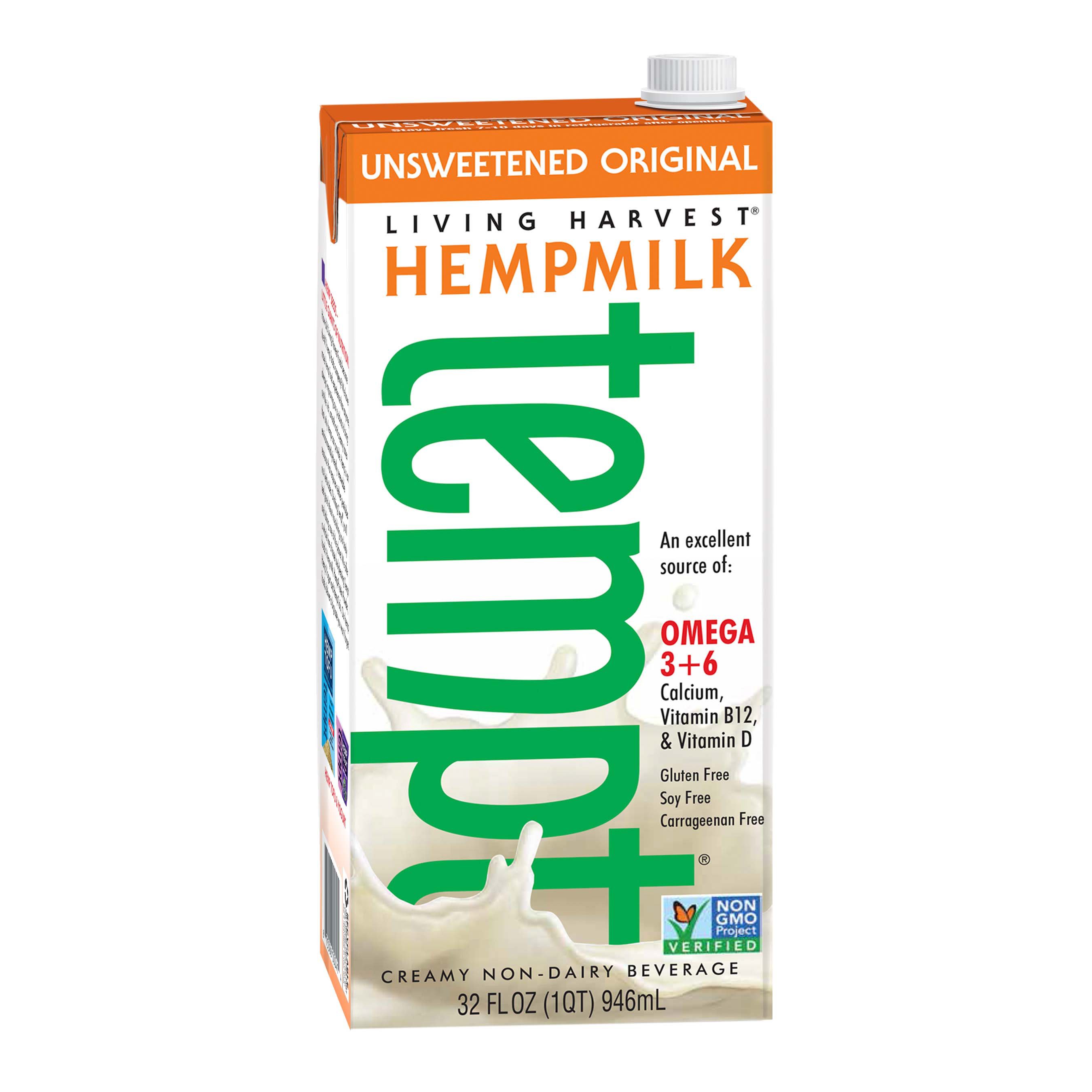 Living Harvest Tempt Unsweetened Original Hemp Milk - Shop Milk at H-E-B