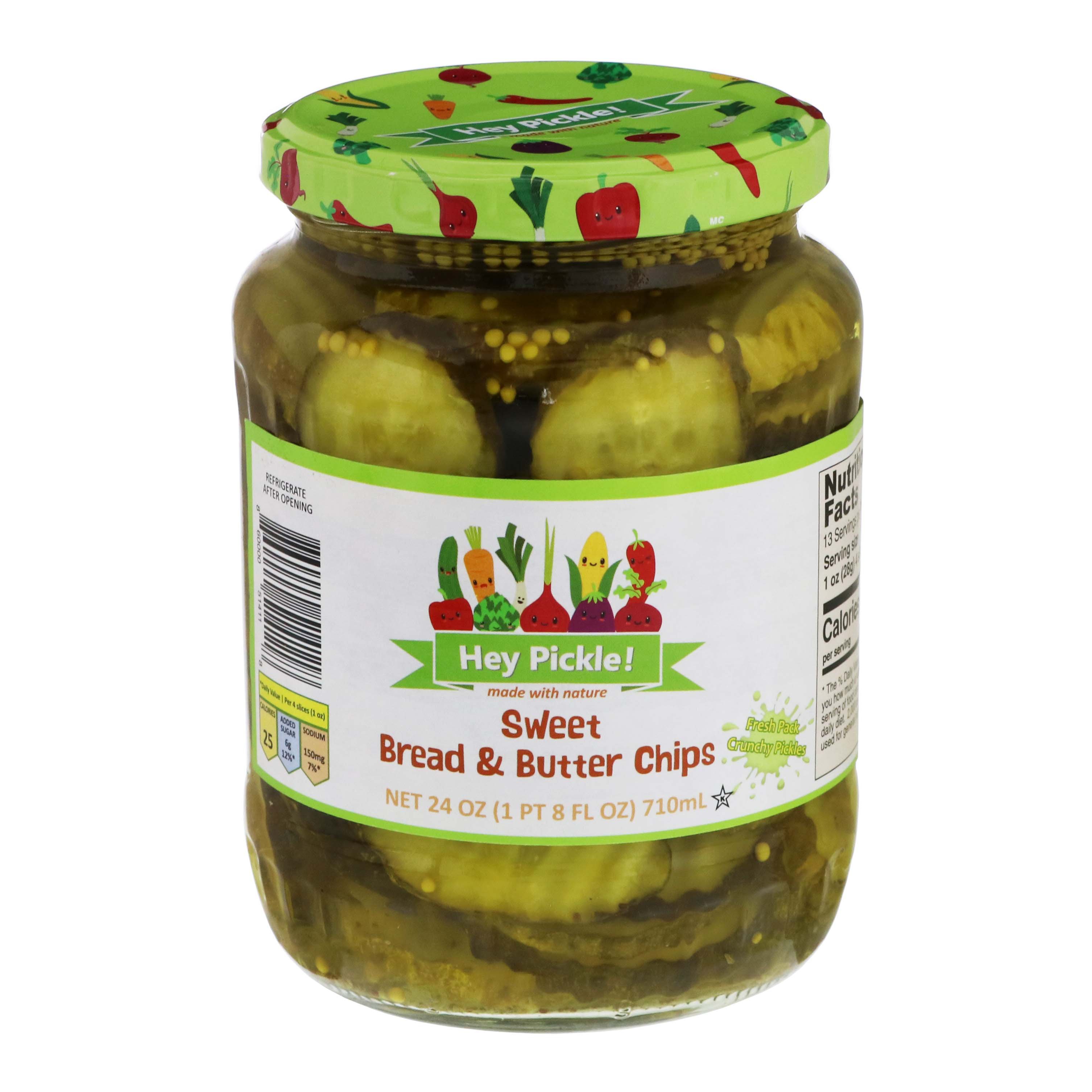 Hey Pickle! Sweet Bread & Butter Chips - Shop Pickles & cucumber at H-E-B