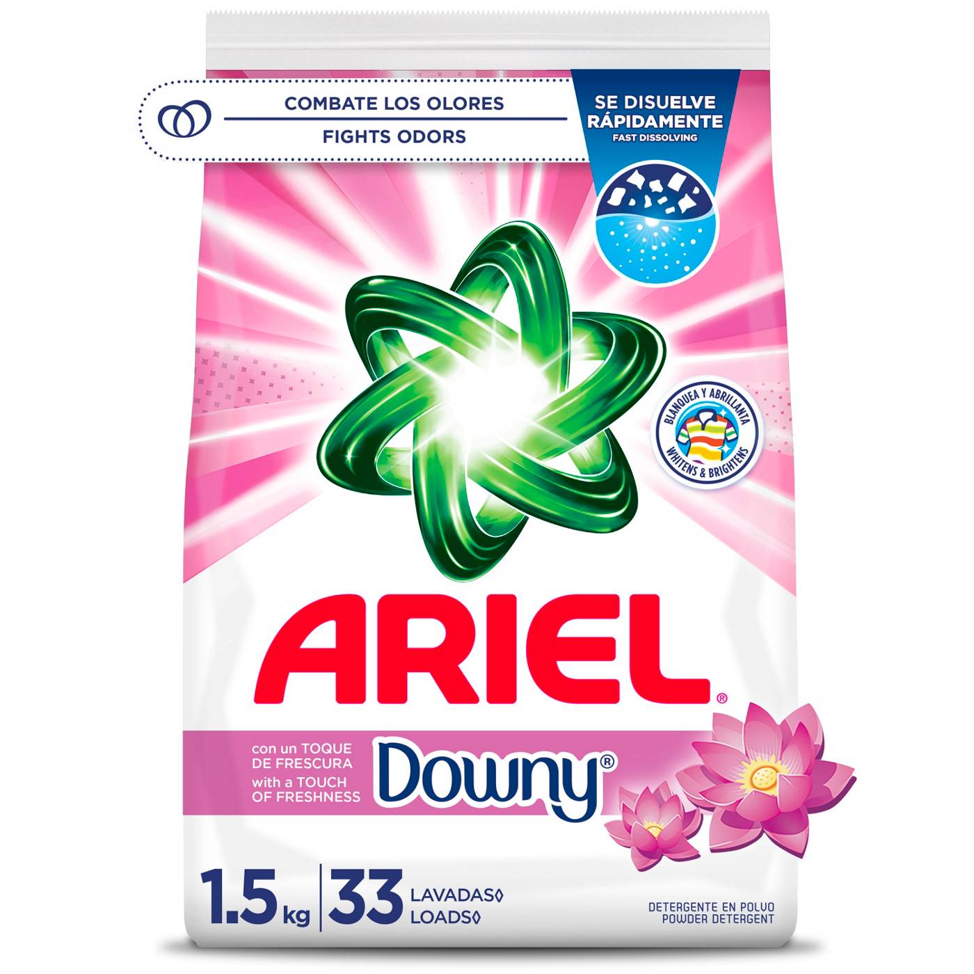 Ariel With a Touch of Downy Freshness, Powder Laundry Detergent, 33 ...