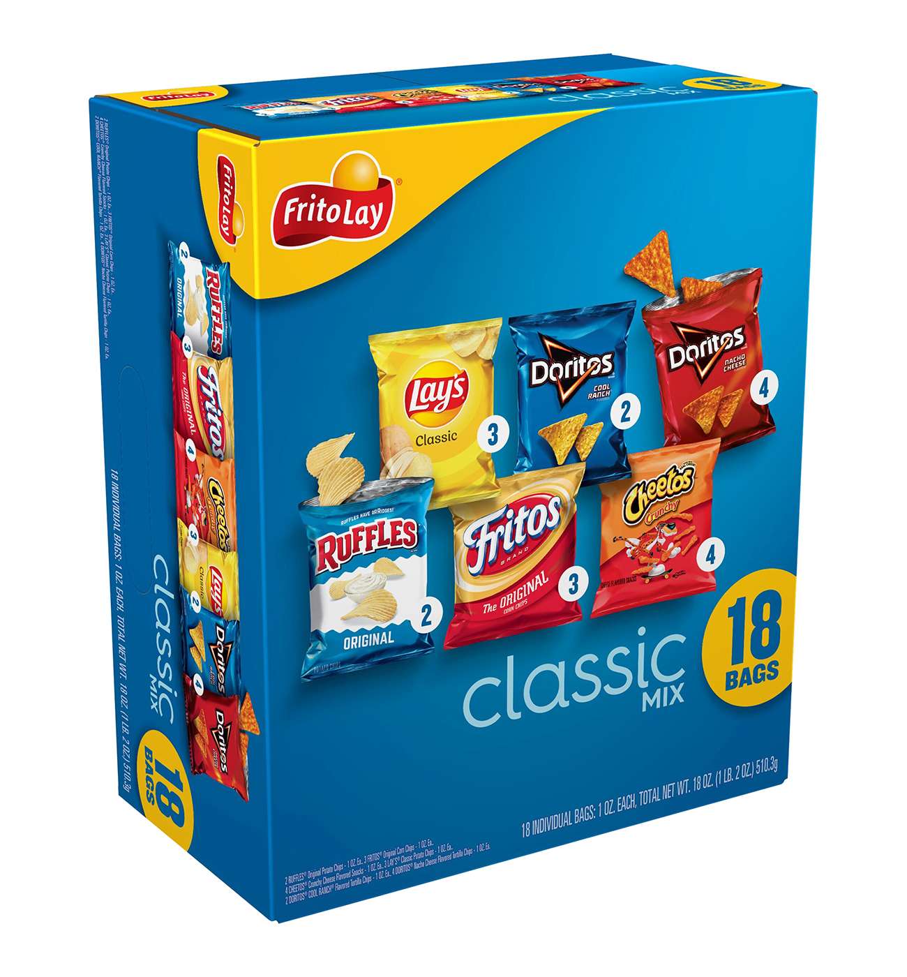 Frito Lay Classic Mix Chips Multipack 1 oz Bags - Shop Chips at H-E-B