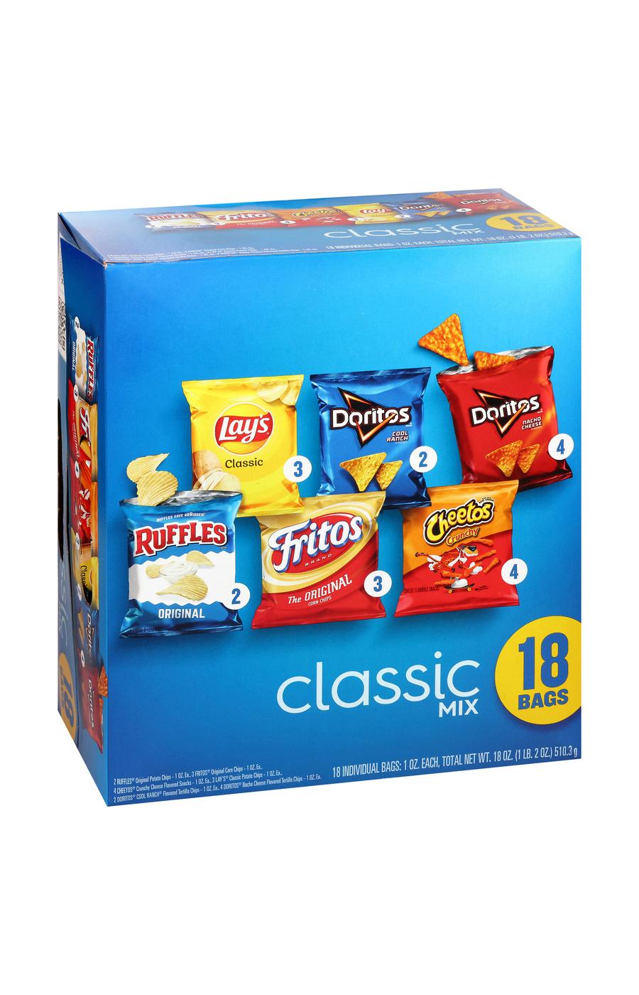 Frito Lay Classic Mix Chips Multipack 1 oz Bags - Shop Chips at H-E-B