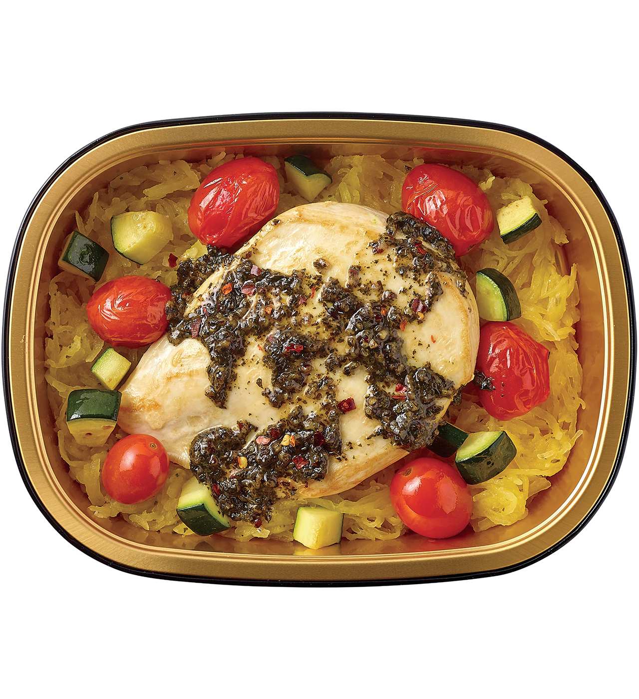 Meal Simple by H-E-B Basil Pesto Chicken with Spaghetti Squash - Shop ...