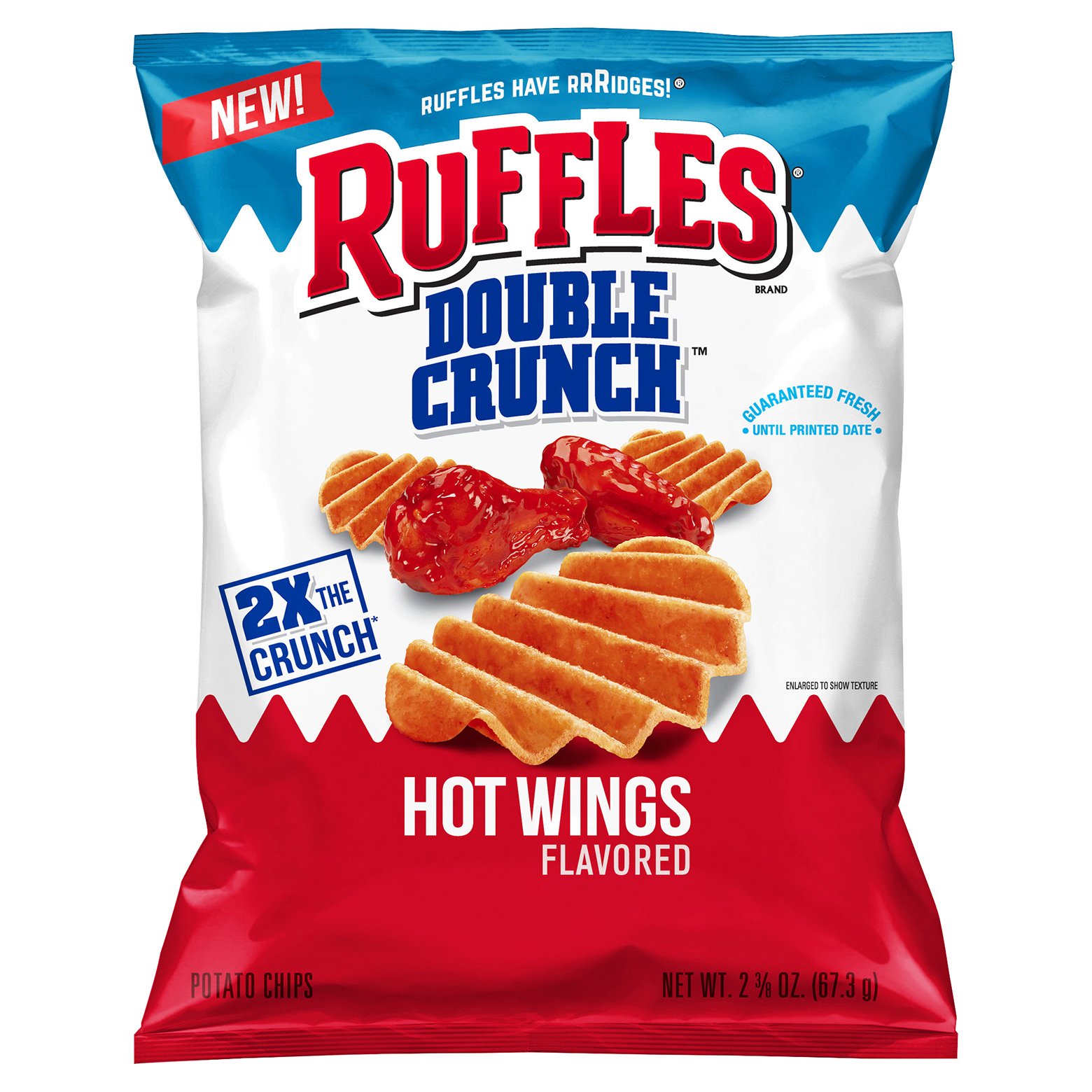 Ruffles Double Crunch Hot Wing Potato Chips - Shop Chips at H-E-B