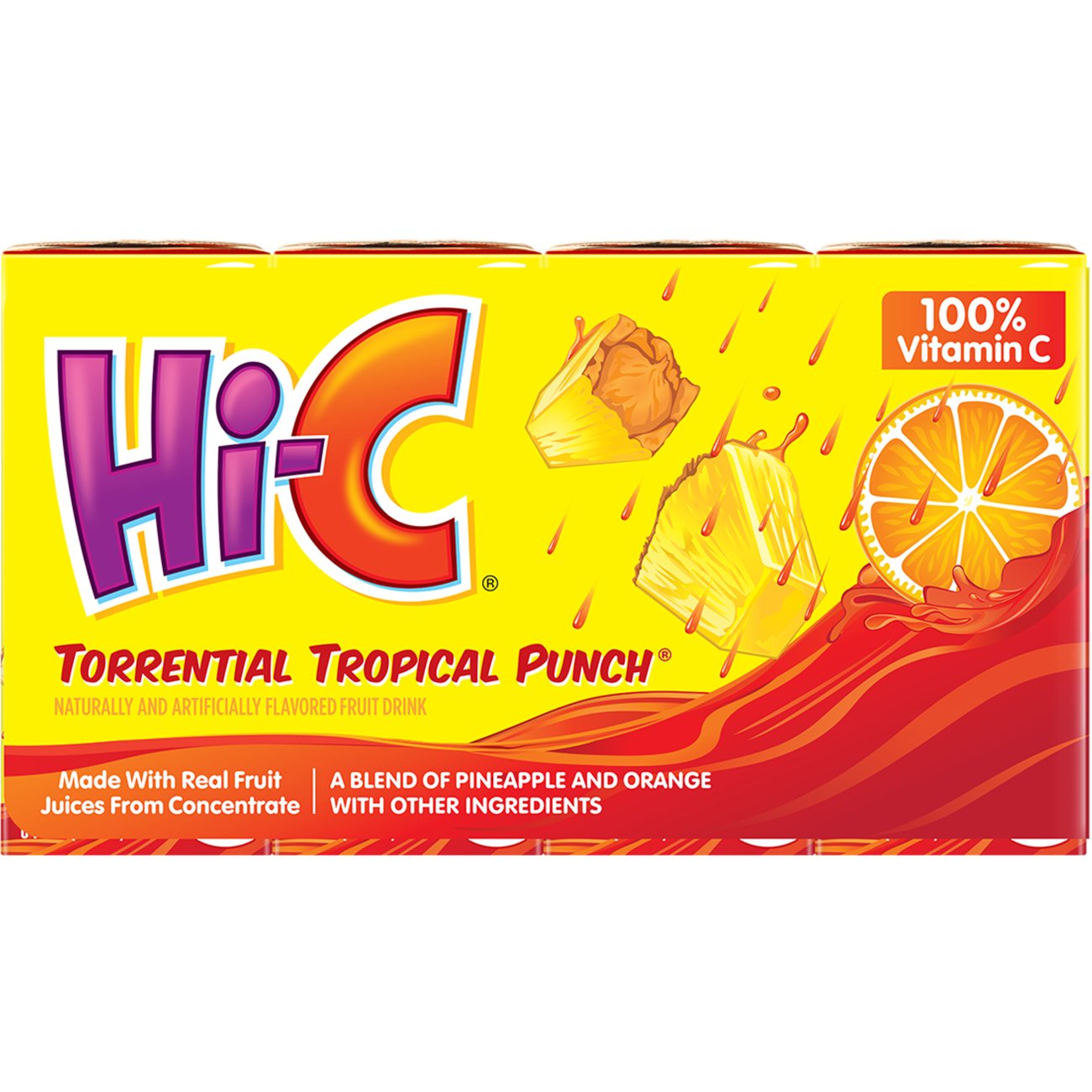 Hi-C Torrential Tropical Punch 8 pk Juice Boxes - Shop Juice at H-E-B