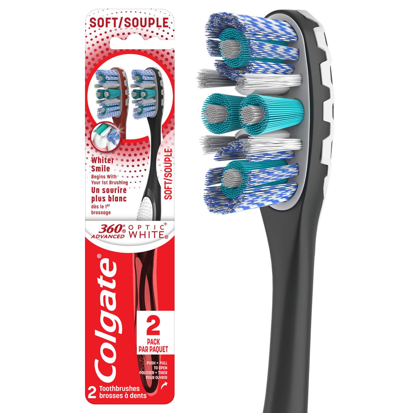 Colgate 360 Advanced Optic White Toothbrush - Shop Toothbrushes at H-E-B