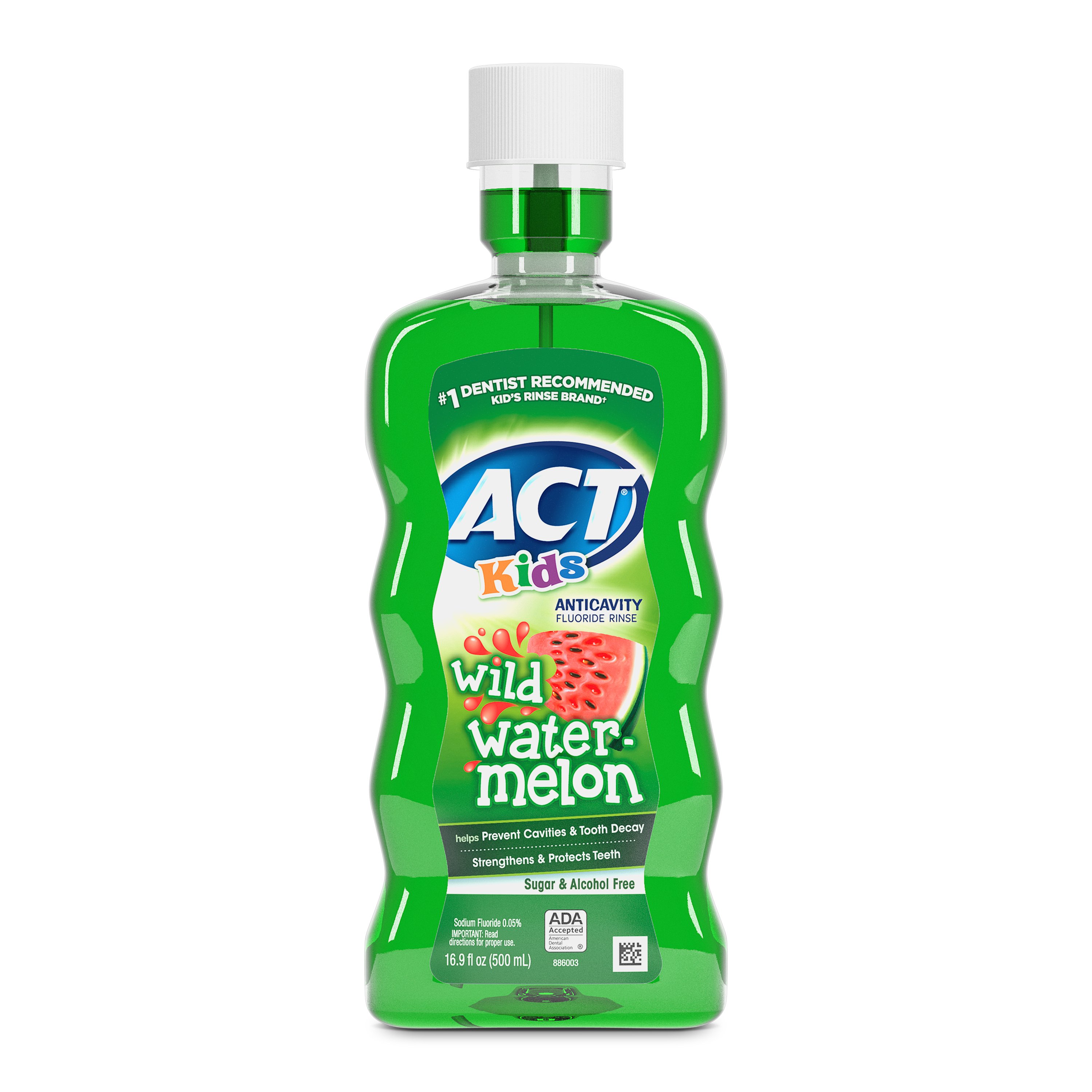 ACT Kids Anticavity Fluoride Rinse - Wild Watermelon - Shop Mouthwash ...