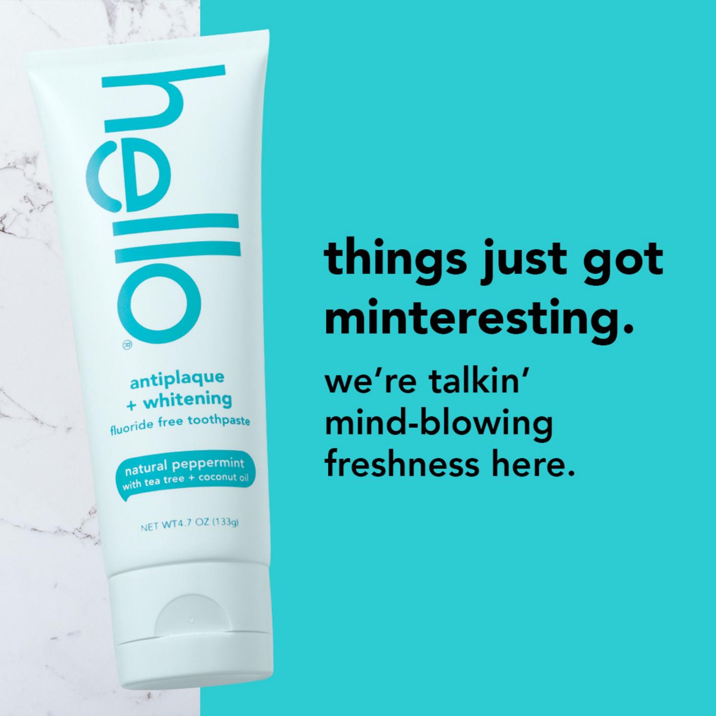 hello Antiplaque + Whitening Fluoride Free Toothpaste - Natural ...