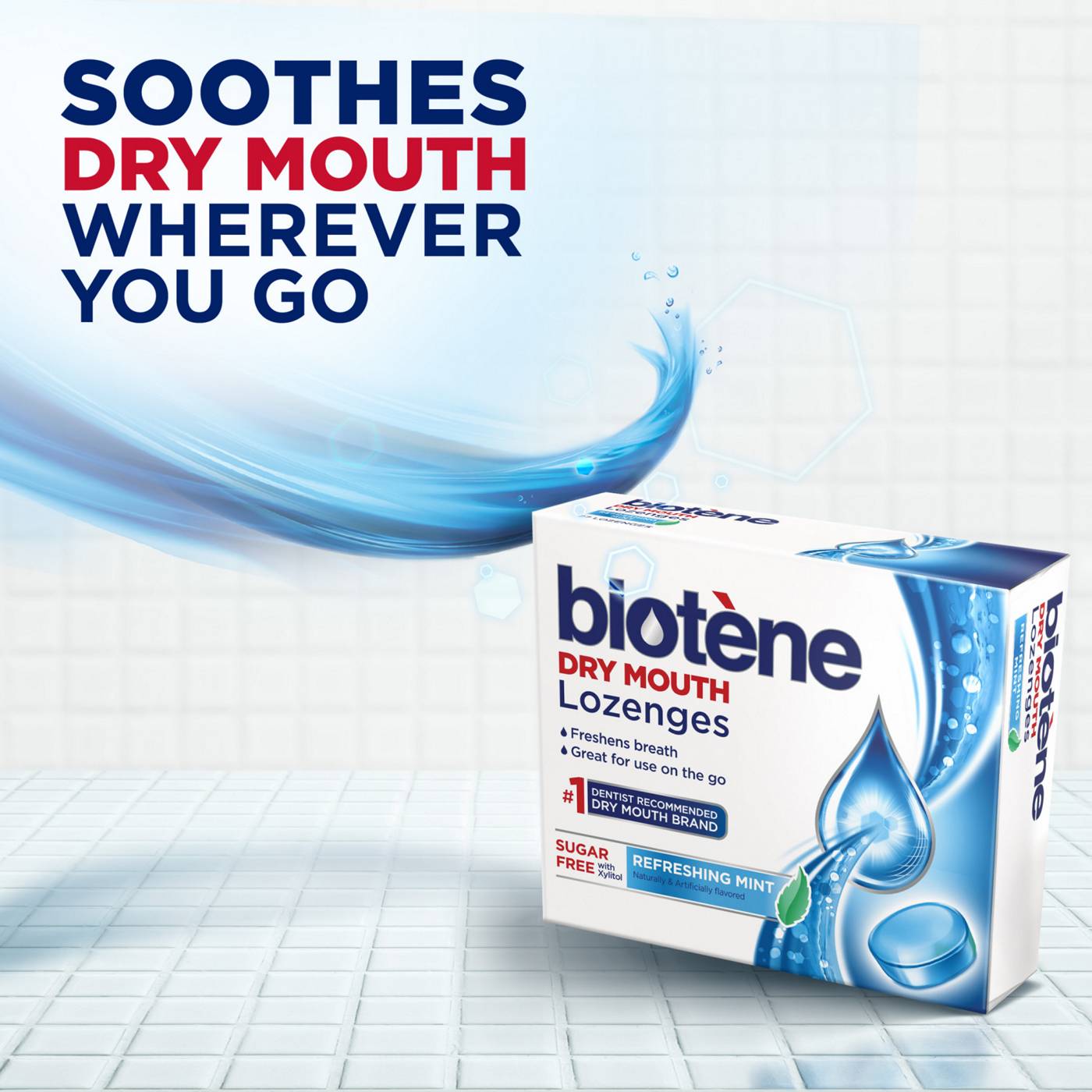 Biotene Dry Mouth Refreshing Mint Lozenges - Shop Mouthwash at H-E-B
