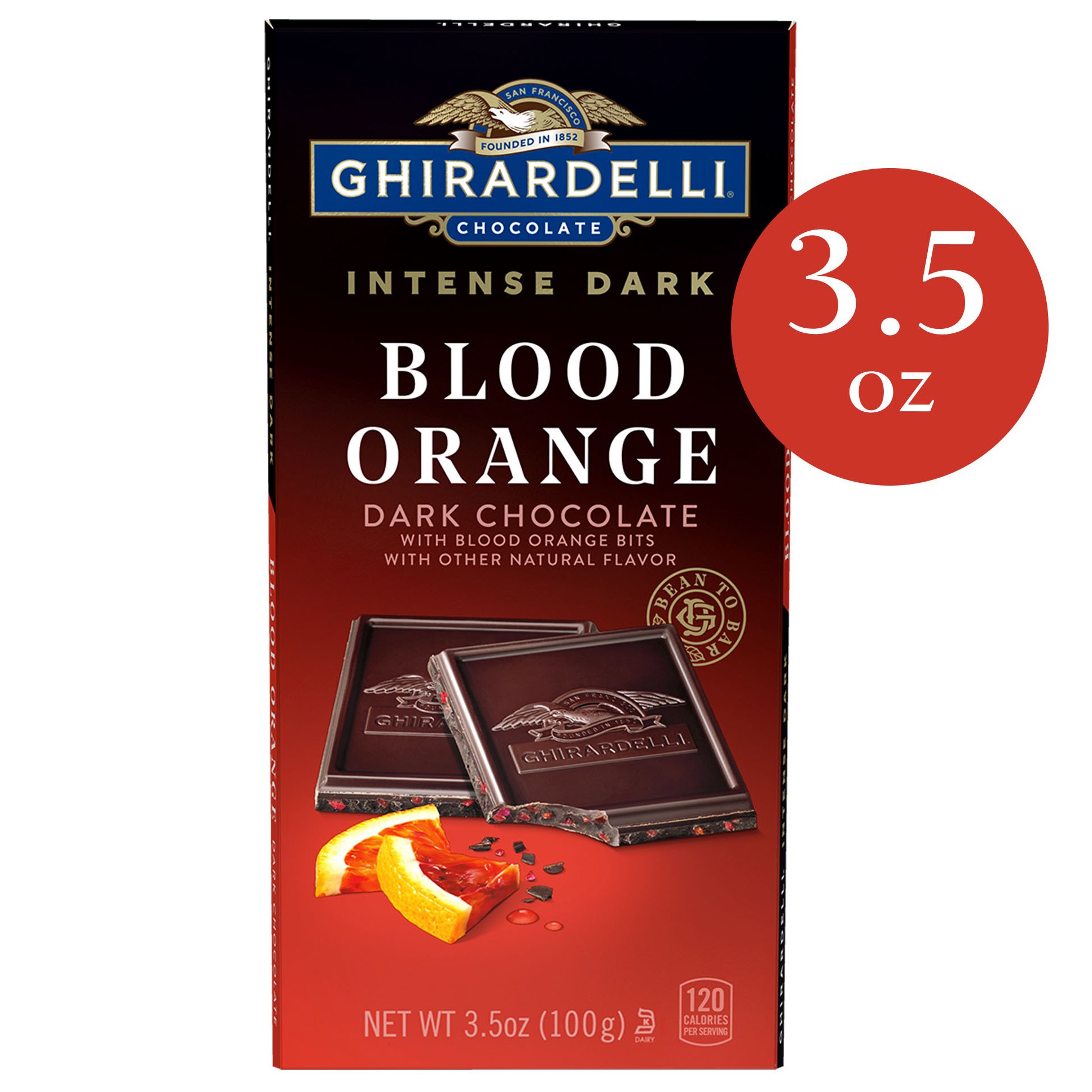 Ghirardelli Intense Dark Blood Orange Chocolate Bar - Shop Candy at H-E-B
