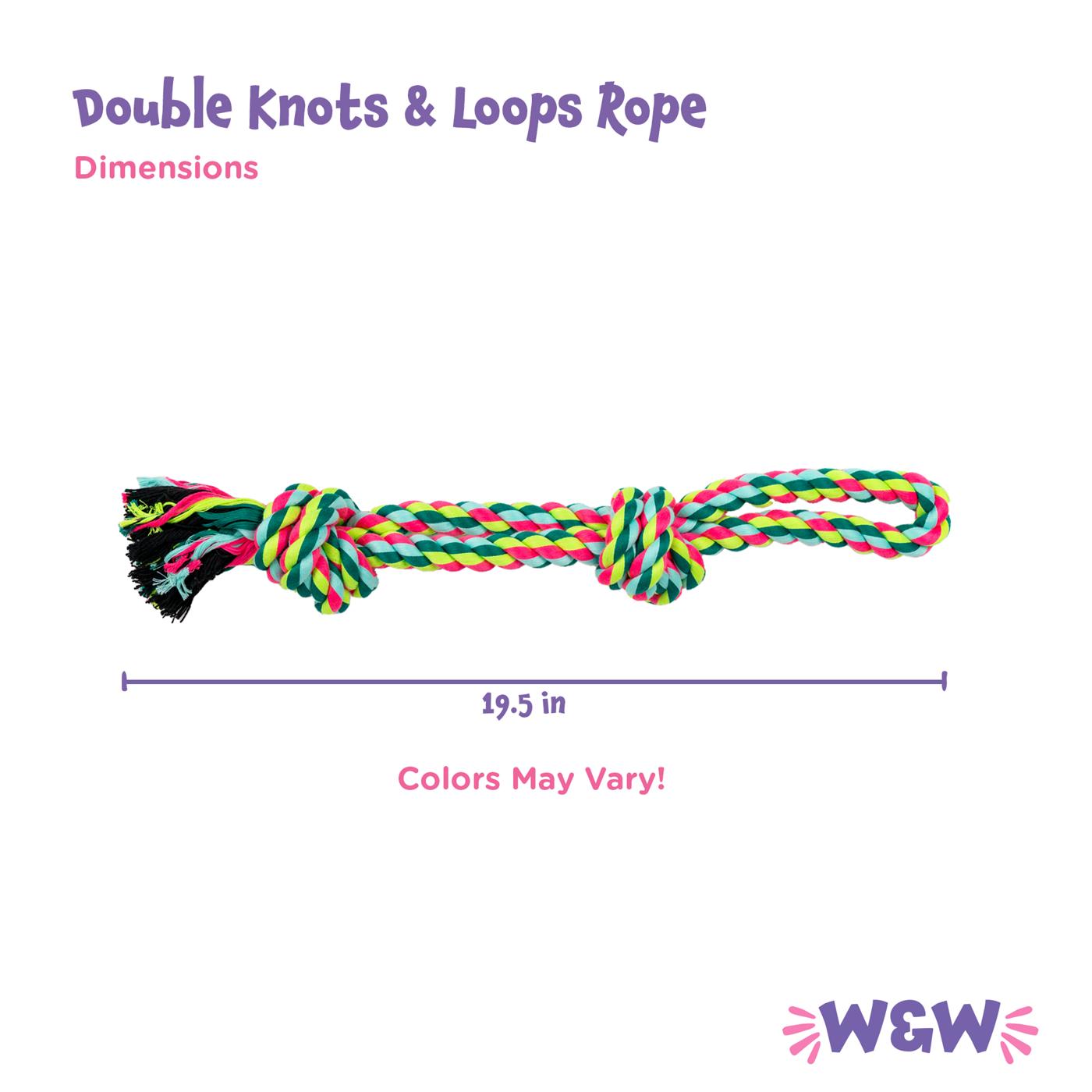 Woof & Whiskers Double Knots & Loops Rope - Shop Rope & tug toys at H-E-B