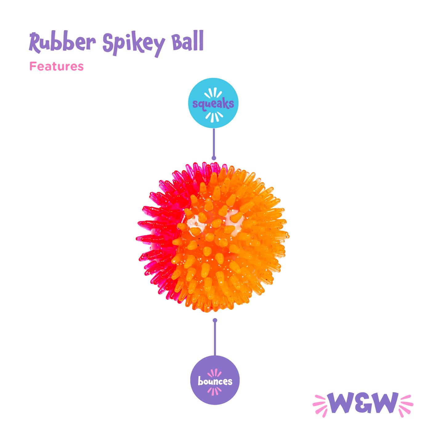 Woof & Whiskers Ball Spikey Rubber Dog Toy - 2.5 Inch - Shop Balls ...