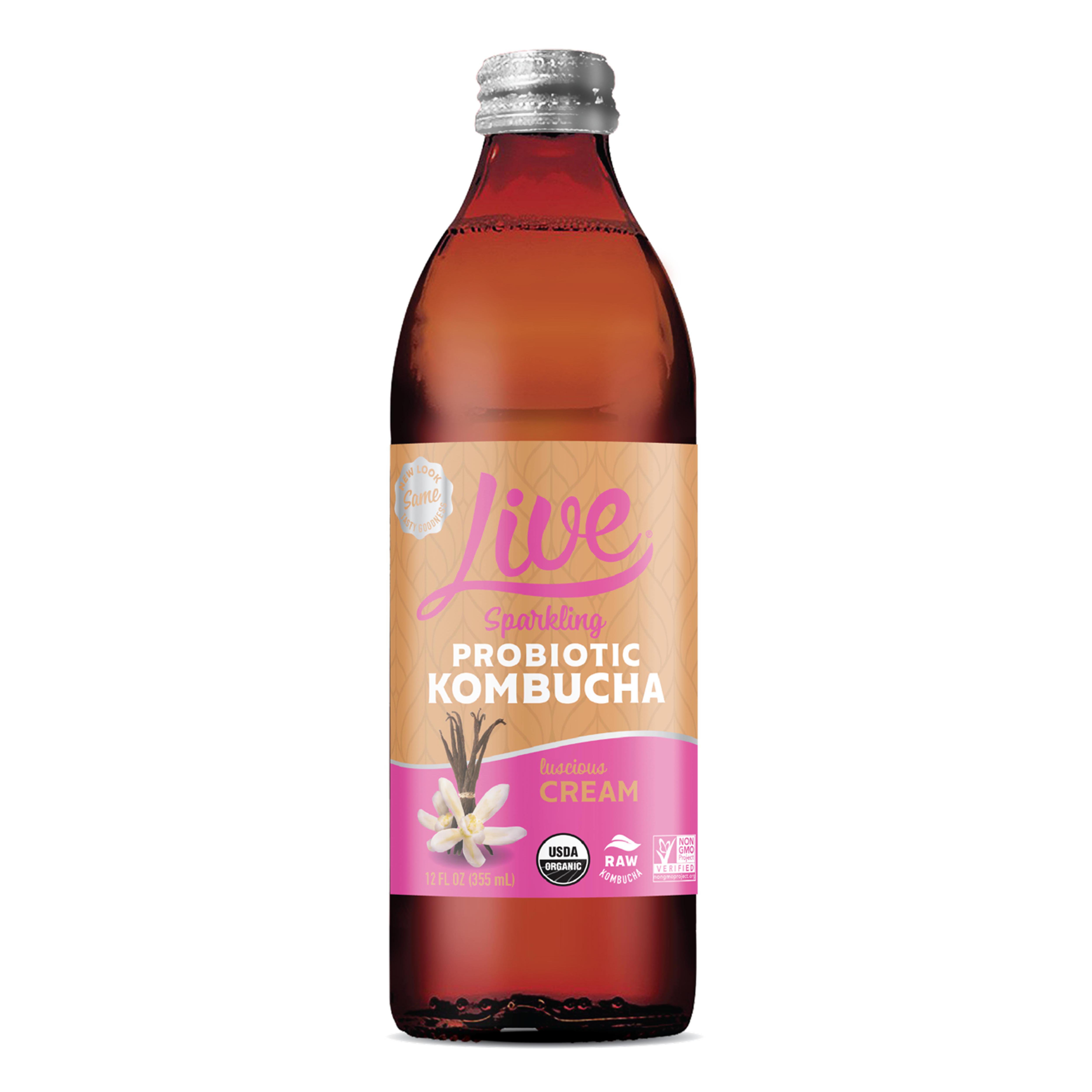 Live Soda Luscious Cream Probiotic Sparkling Kombucha - Shop Soda at H-E-B