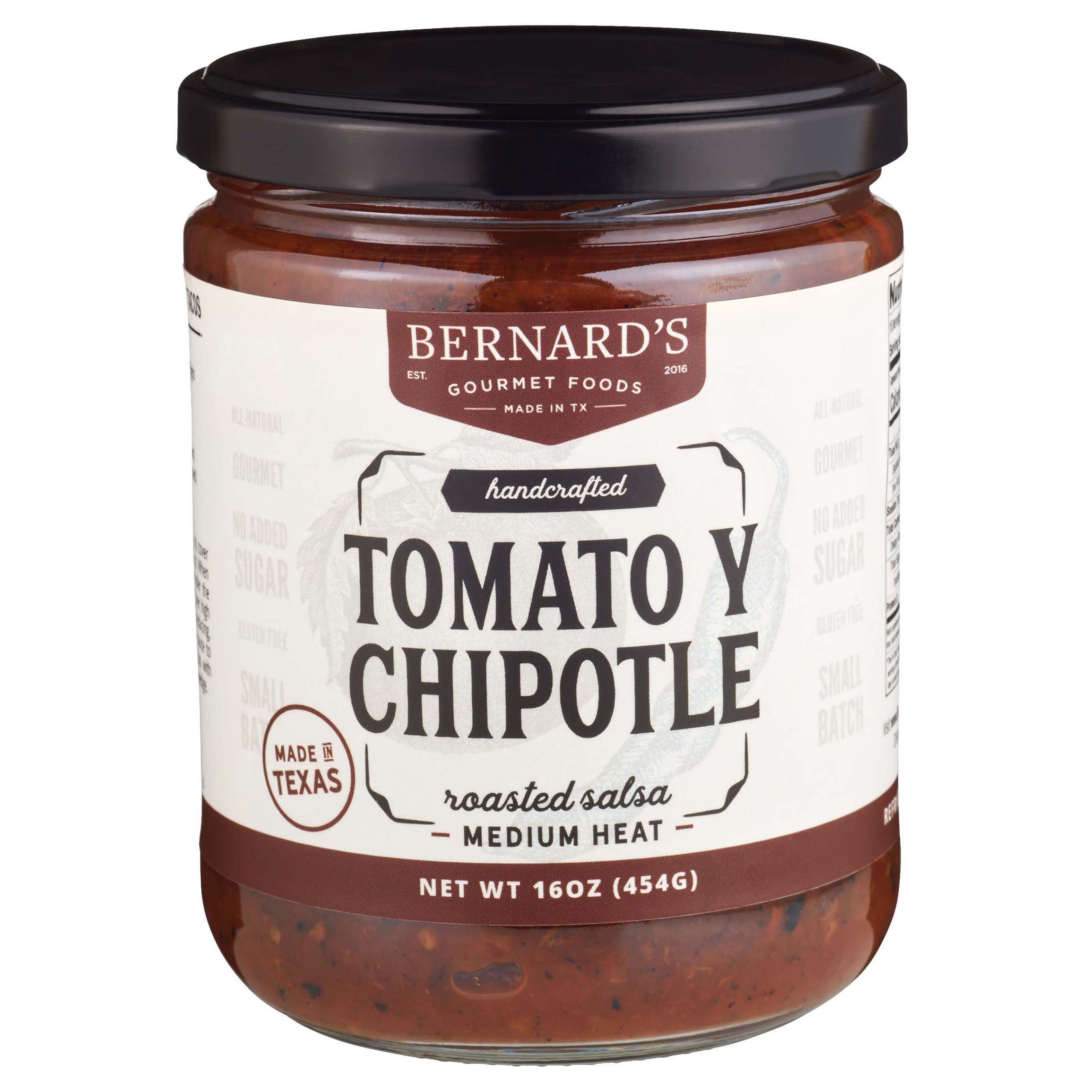Bernard's Gourmet Foods Tomato Y Chipotle Salsa - Shop Salsa & dip at H-E-B