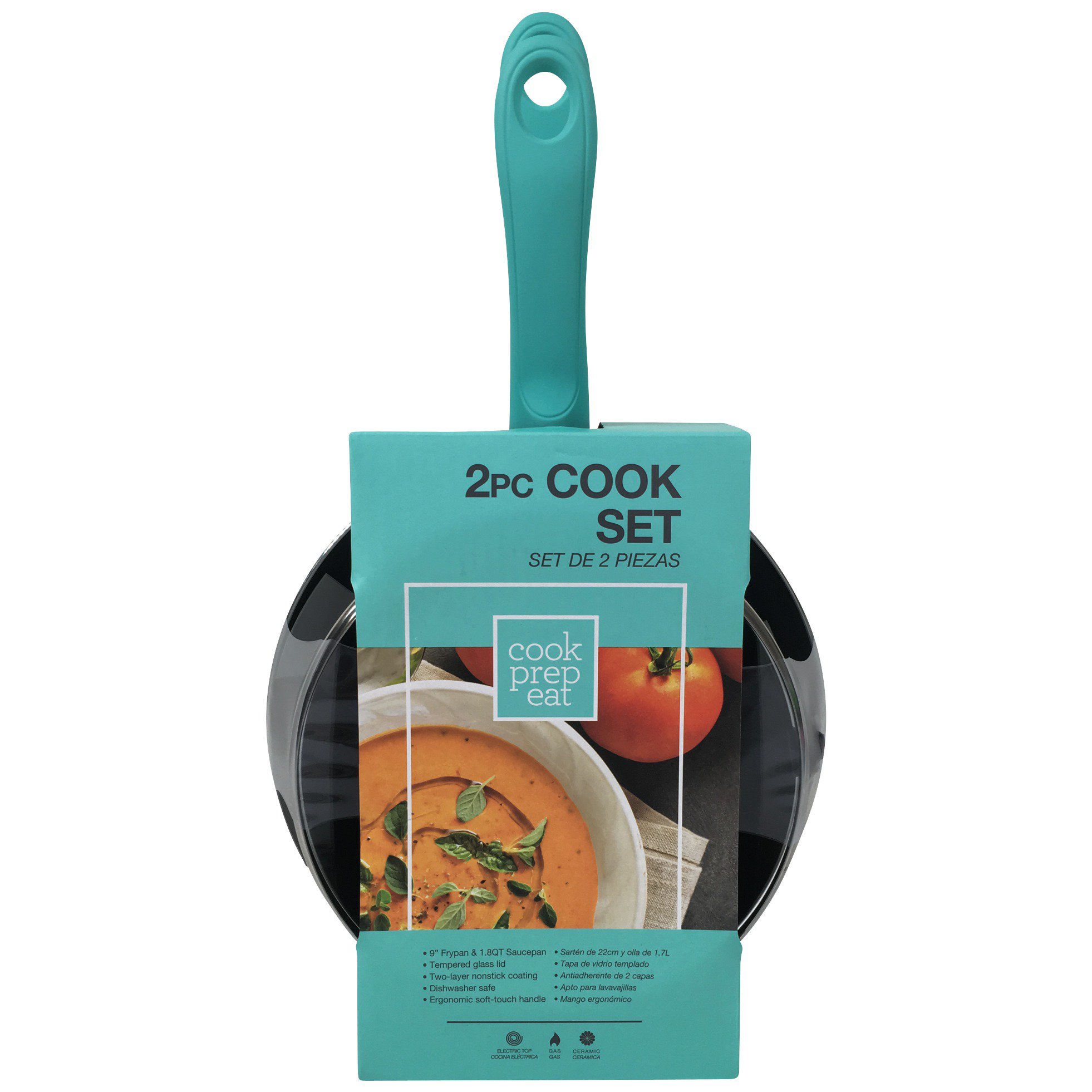 Cook Prep Eat Sauce And Frying Pan Set Teal - Shop Frying pans ...