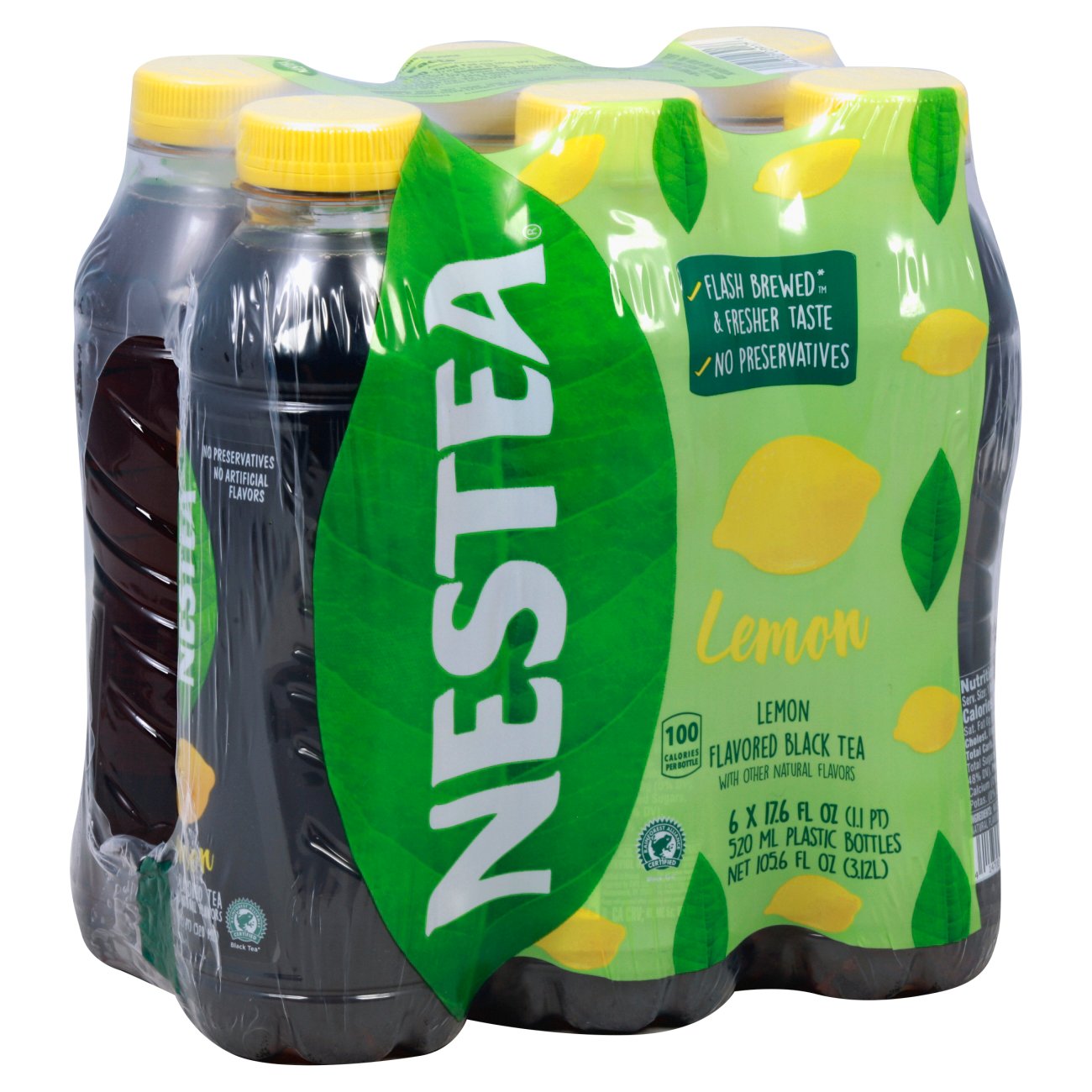 Nestea Flash Brewed Lemon Black Tea 17.6 oz Bottles - Shop Tea at H-E-B