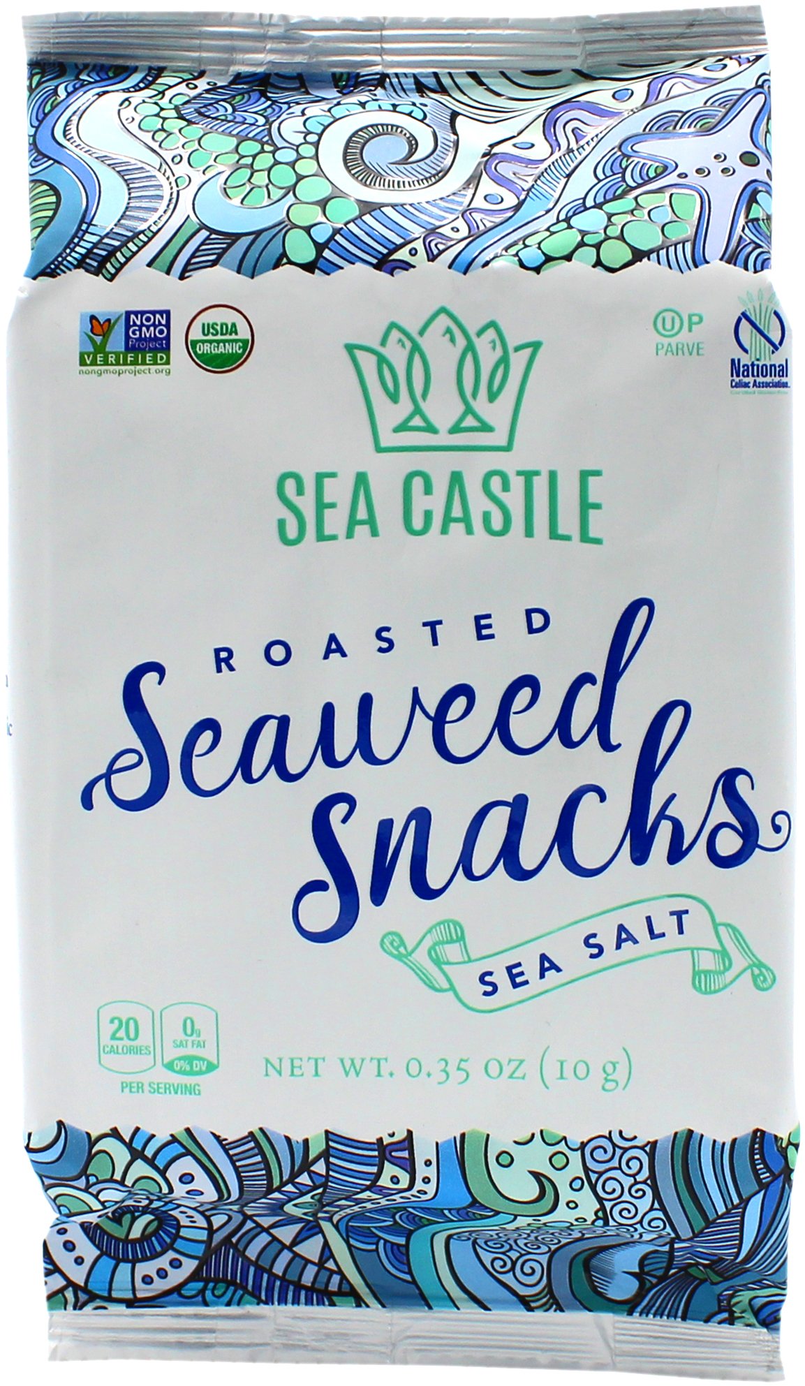 Sea Castle Seaweed Snack Roasted Sea Salt - Shop Candy at H-E-B