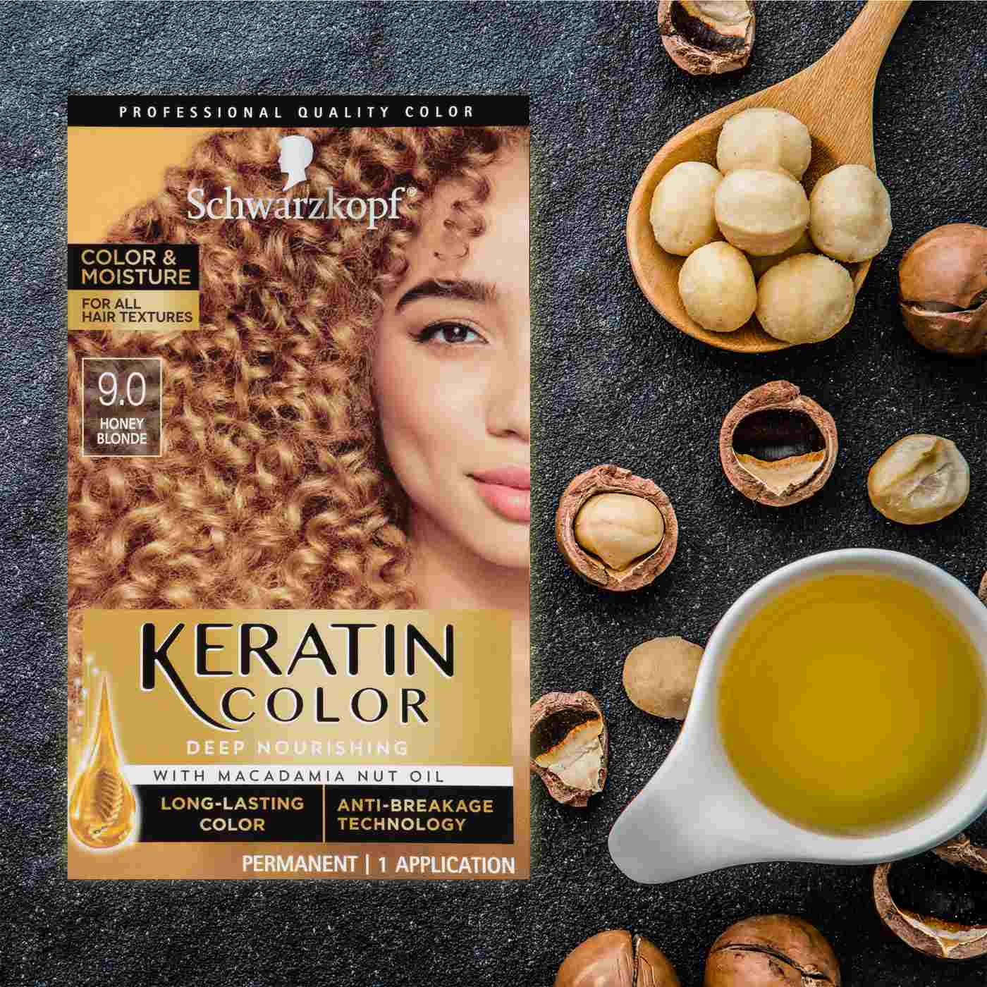 Schwarzkopf Keratin Color, Color & Moisture Permanent Hair Color Cream ...