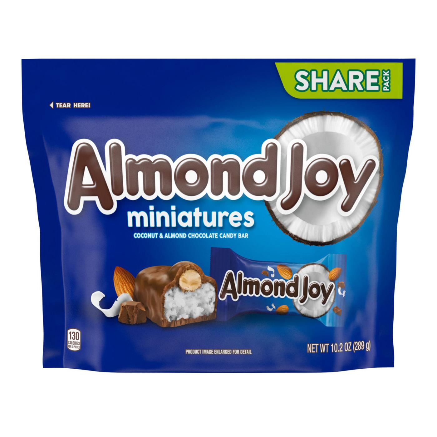 Almond Joy Miniatures Coconut & Almond Chocolate Candy - Share Pack ...