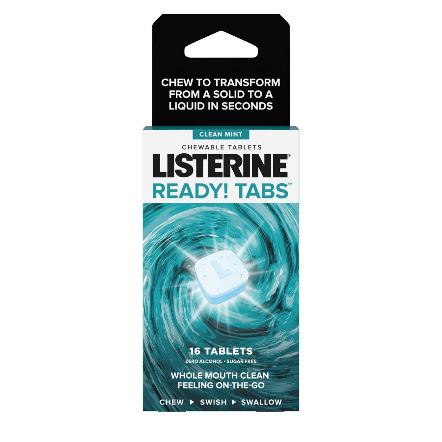 Listerine Ready! Tabs Chewable Tablets, Clean Mint - Shop Oral Hygiene ...