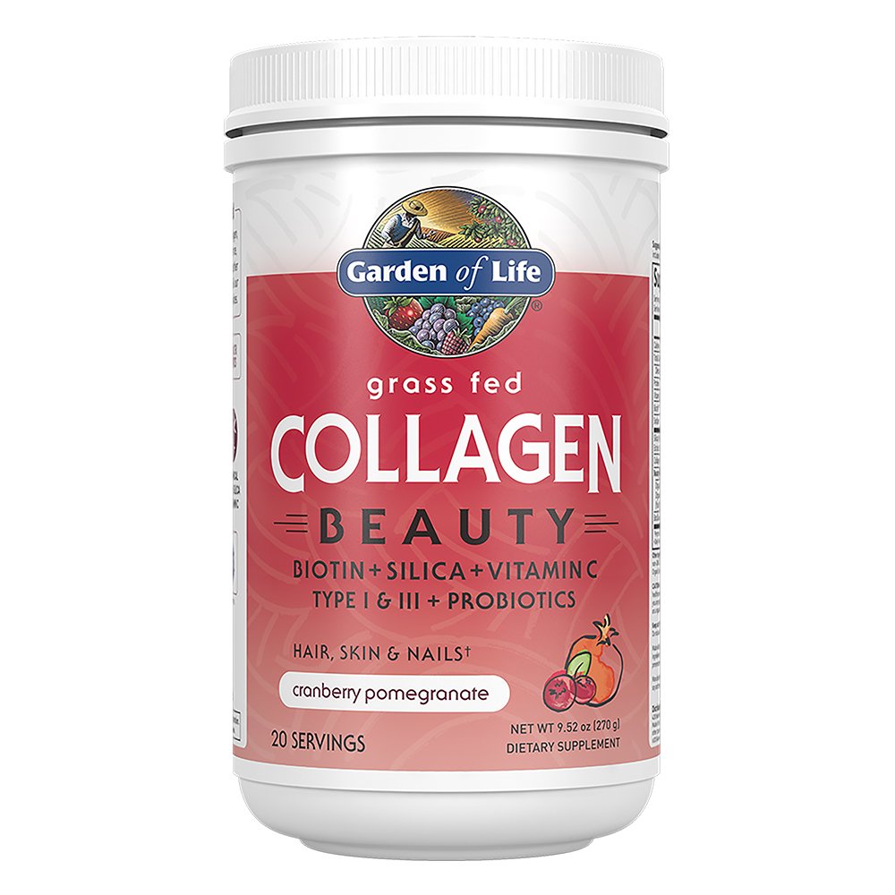 Garden of Life Grass Fed Collagen Beauty Cranberry Pomegranate, 9.52 oz ...