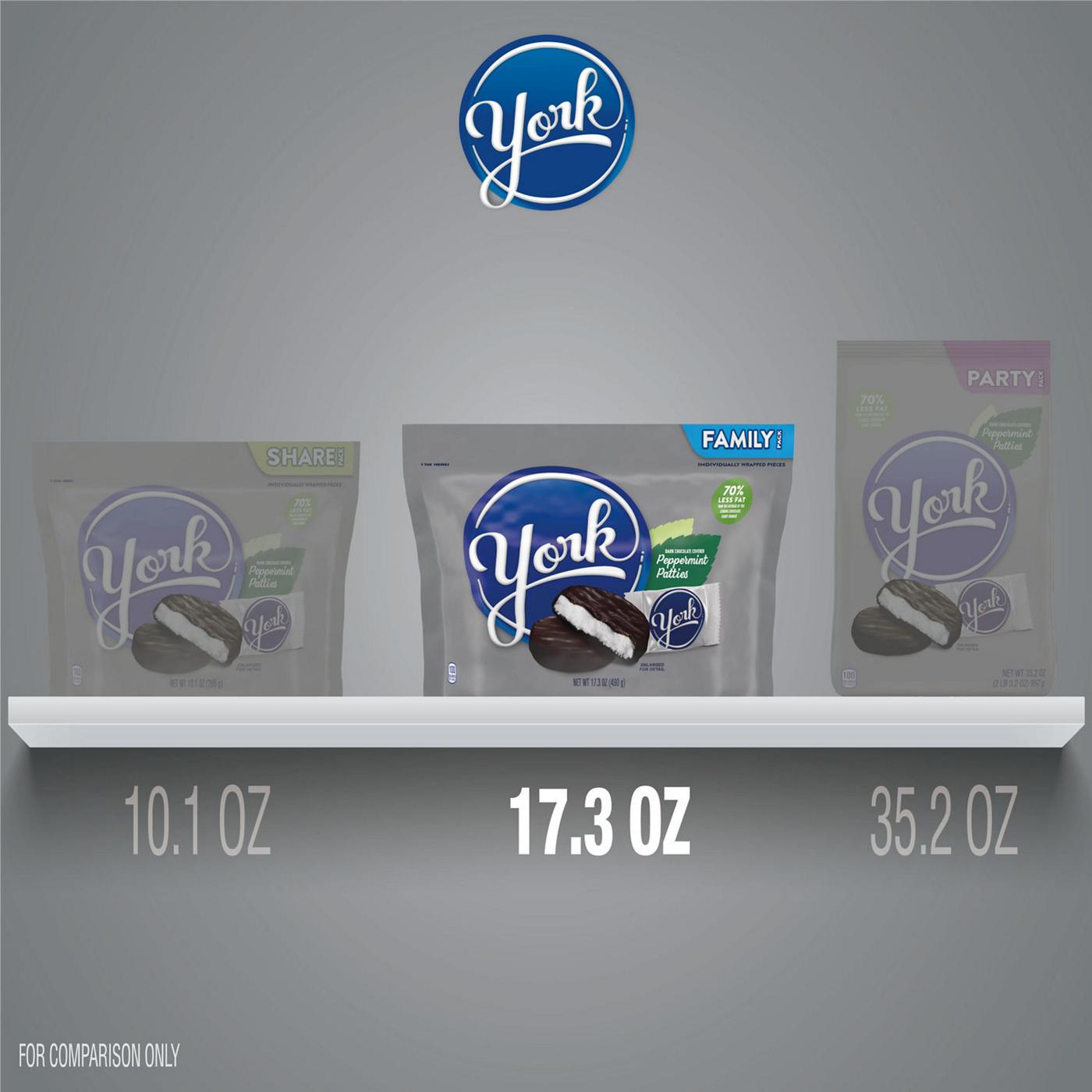 York Dark Chocolate Peppermint Patties Candy - Family Pack - Shop Candy ...