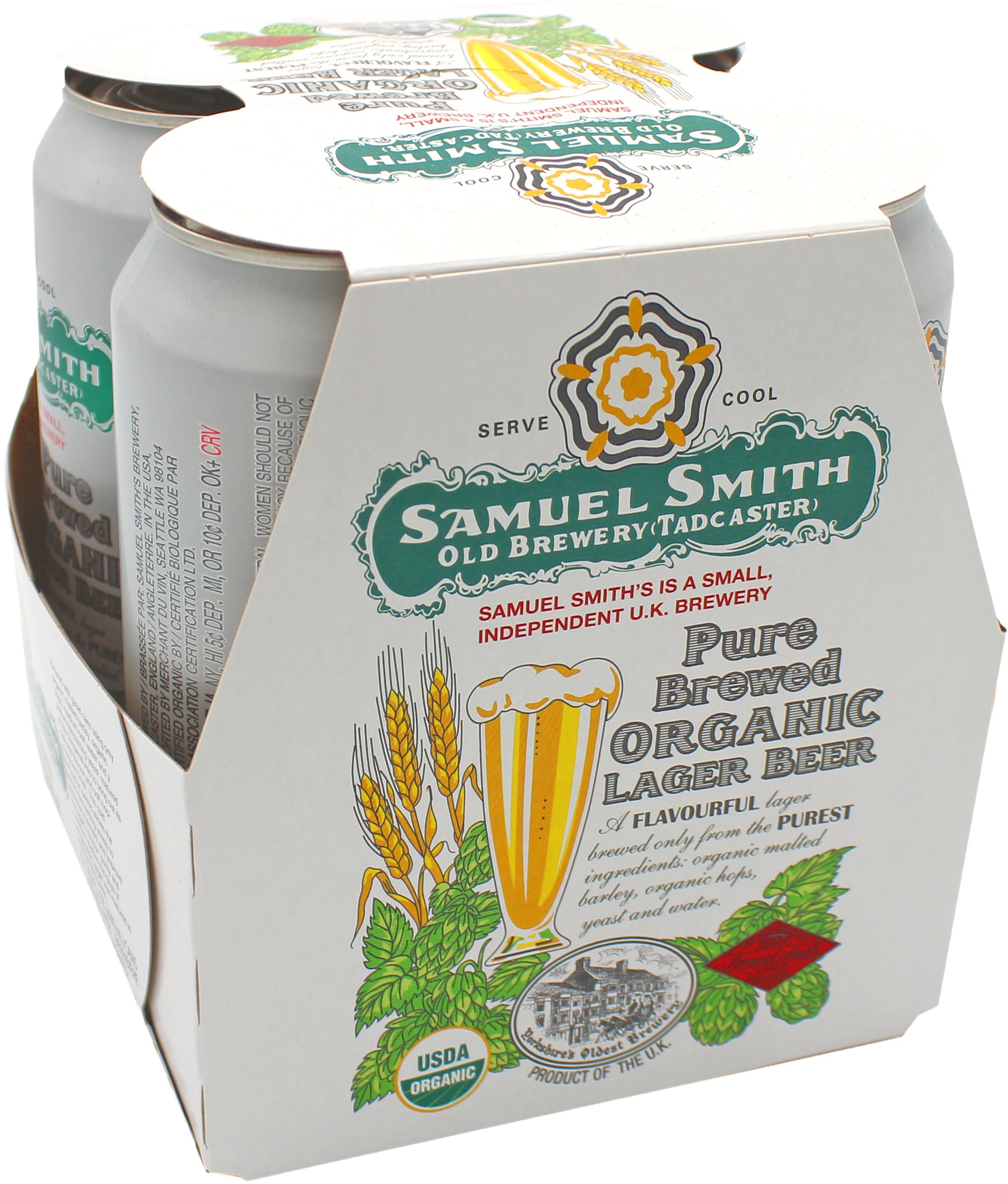 Samuel Smith Organic Pure Brewed Lager Beer 14.9 oz Cans - Shop Beer at ...