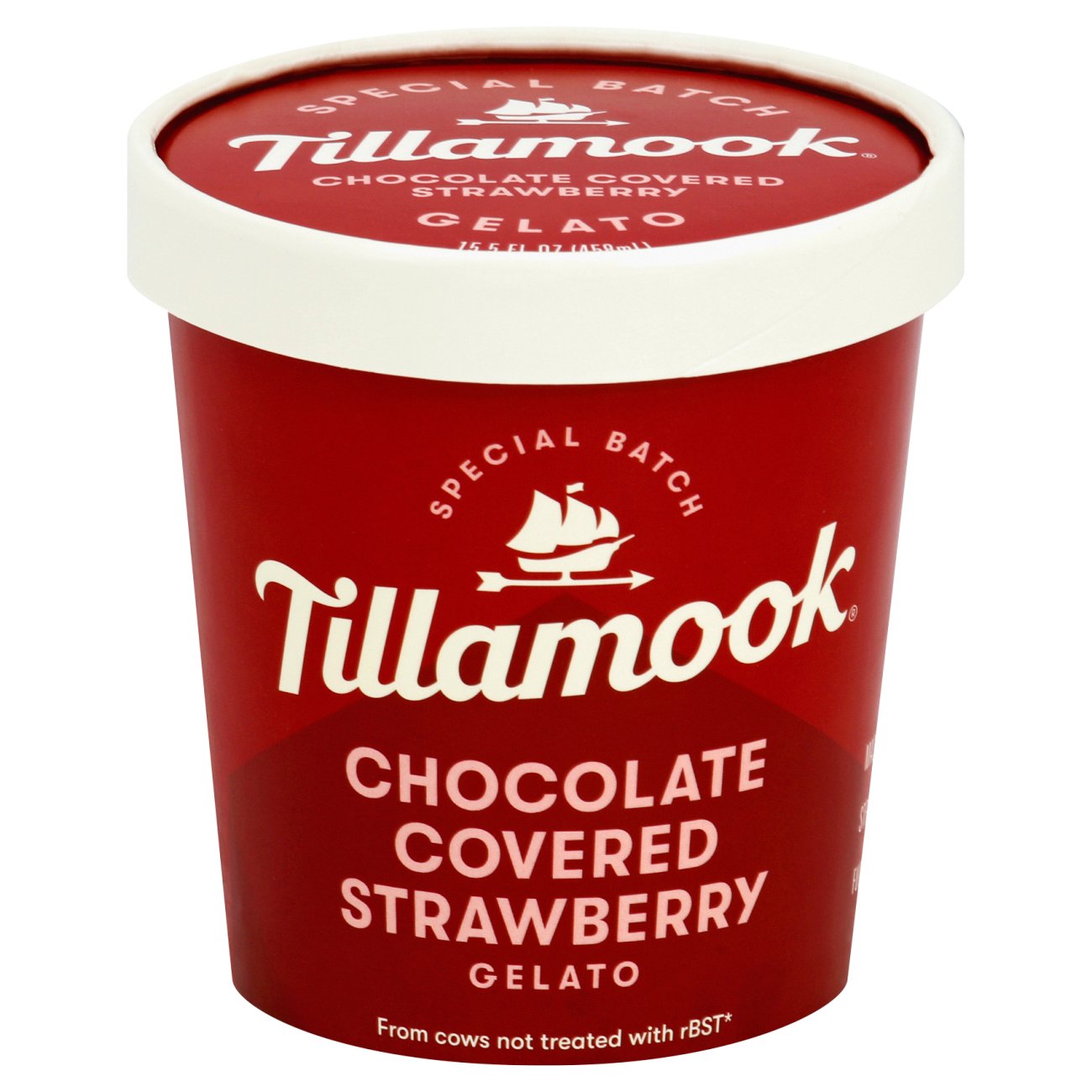 Tillamook Special Batch Chocolate Covered Strawberry Gelato - Shop Ice ...