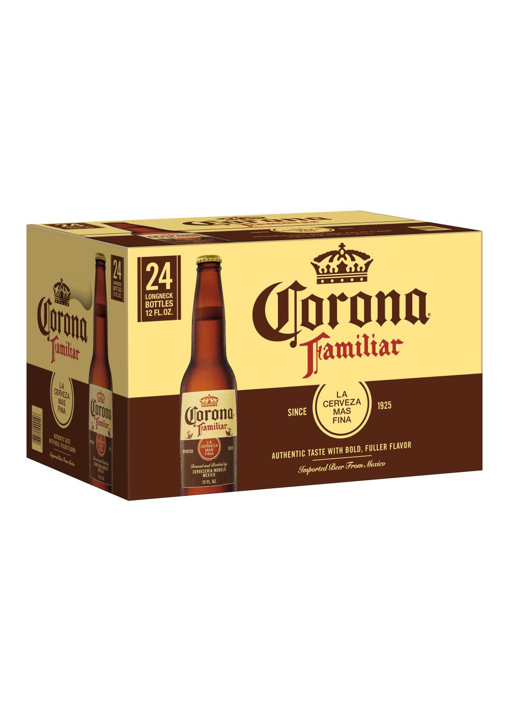 Corona Familiar Mexican Lager Beer Bottles 24 pk - Shop Beer at H-E-B