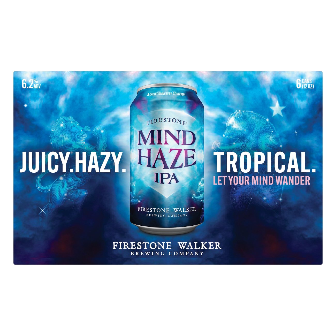 Firestone Walker Mind Haze IPA Craft Beer 6 pk Cans, 12 oz | Central ...