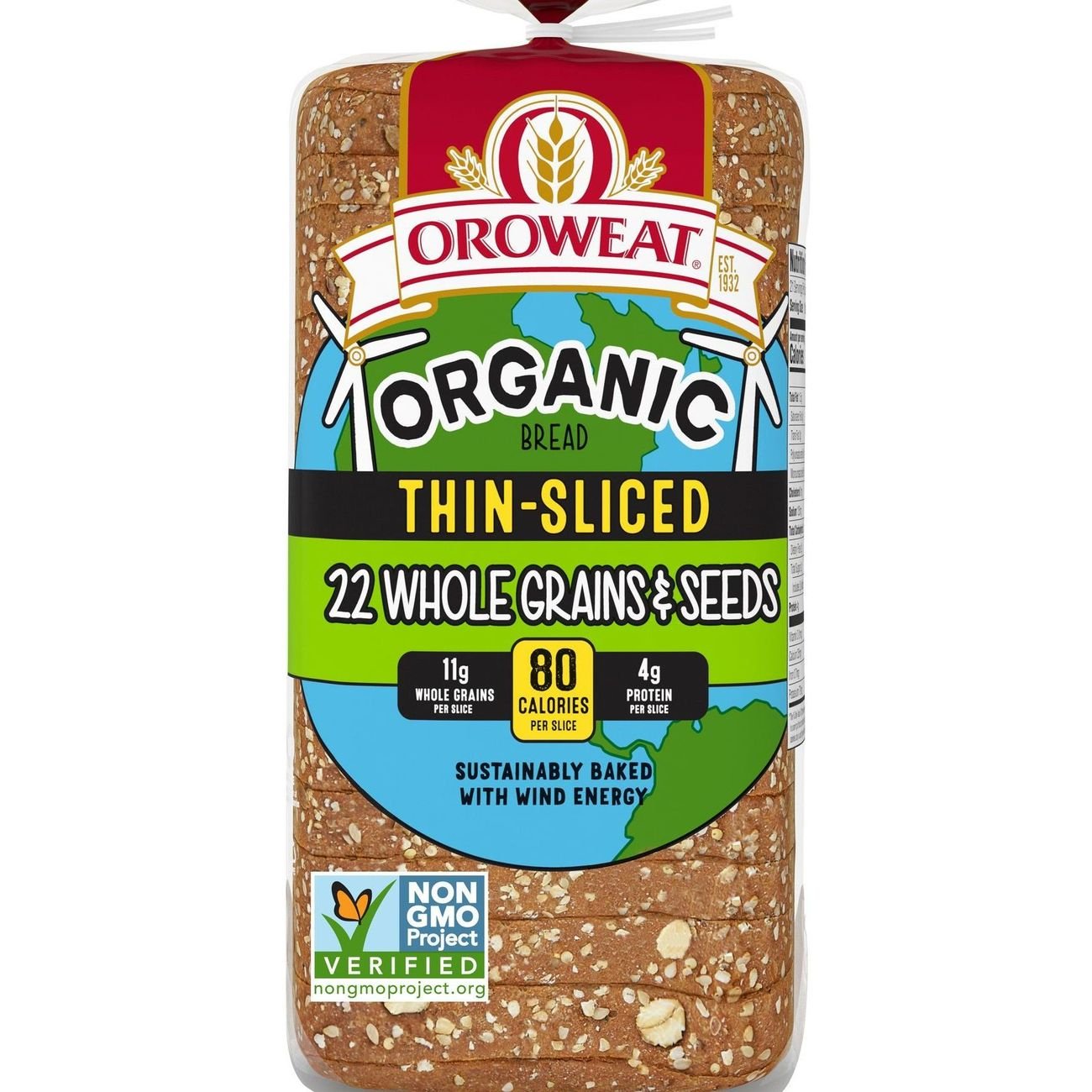 Oroweat Organic Thin Sliced 22 Grains & Seeds Bread - Shop Bread at H-E-B