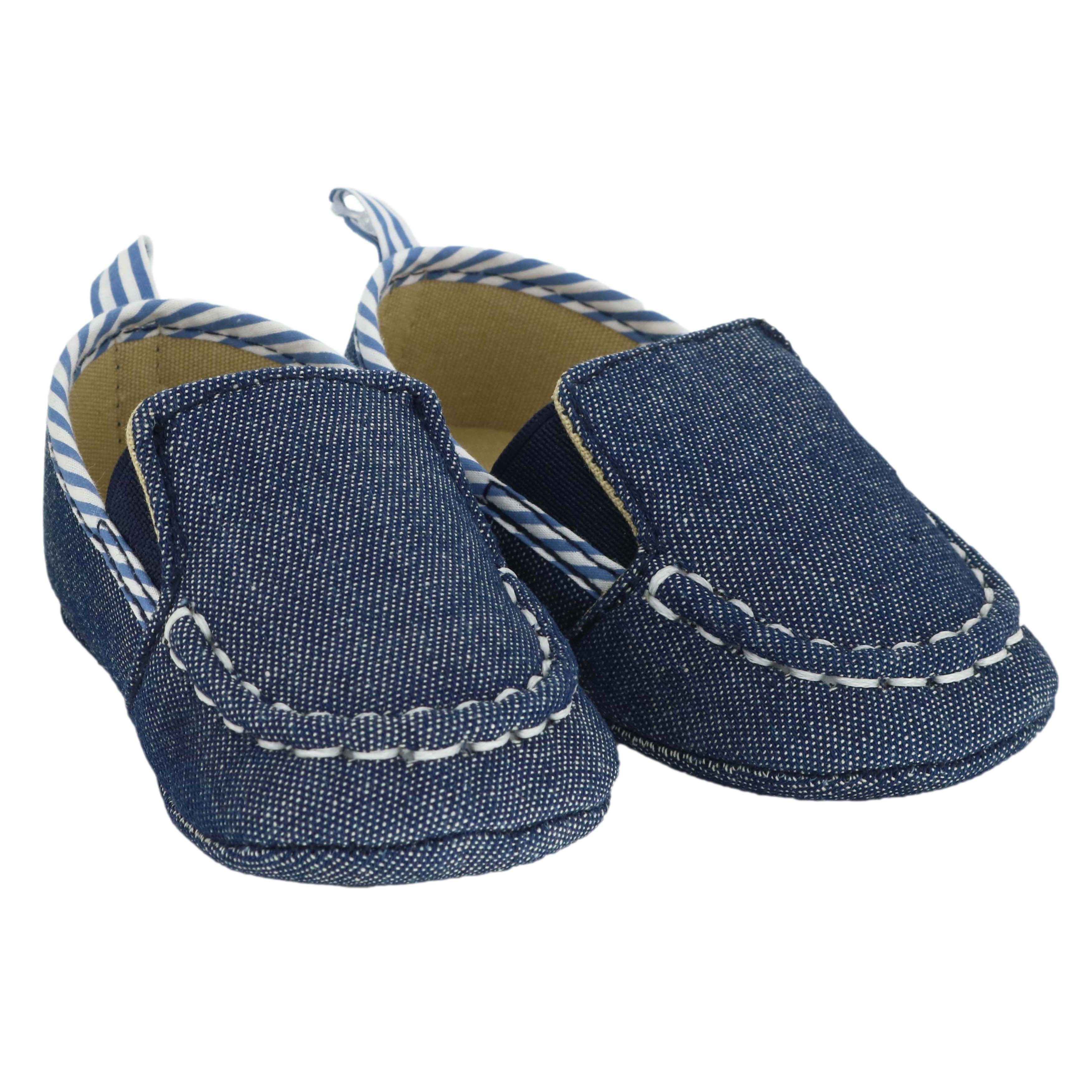baby-shoes-sandals-denim-slip-on-sneakers-size-1-shop-shoes-at-h-e-b