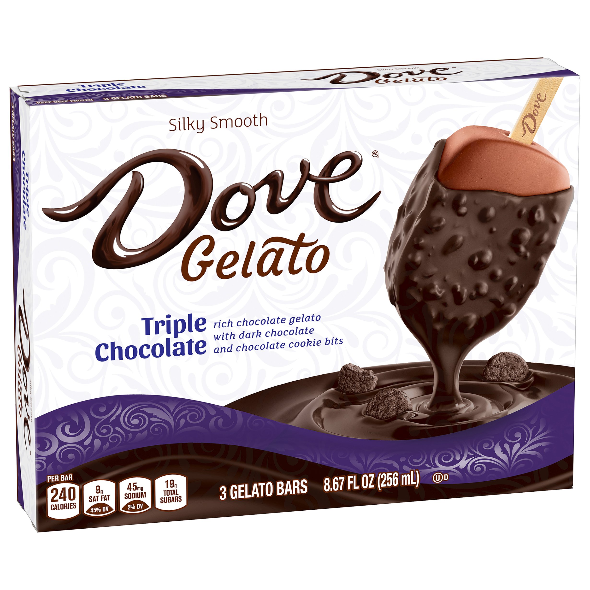 Dove Gelato Triple Chocolate Bars - Shop Bars & pops at H-E-B