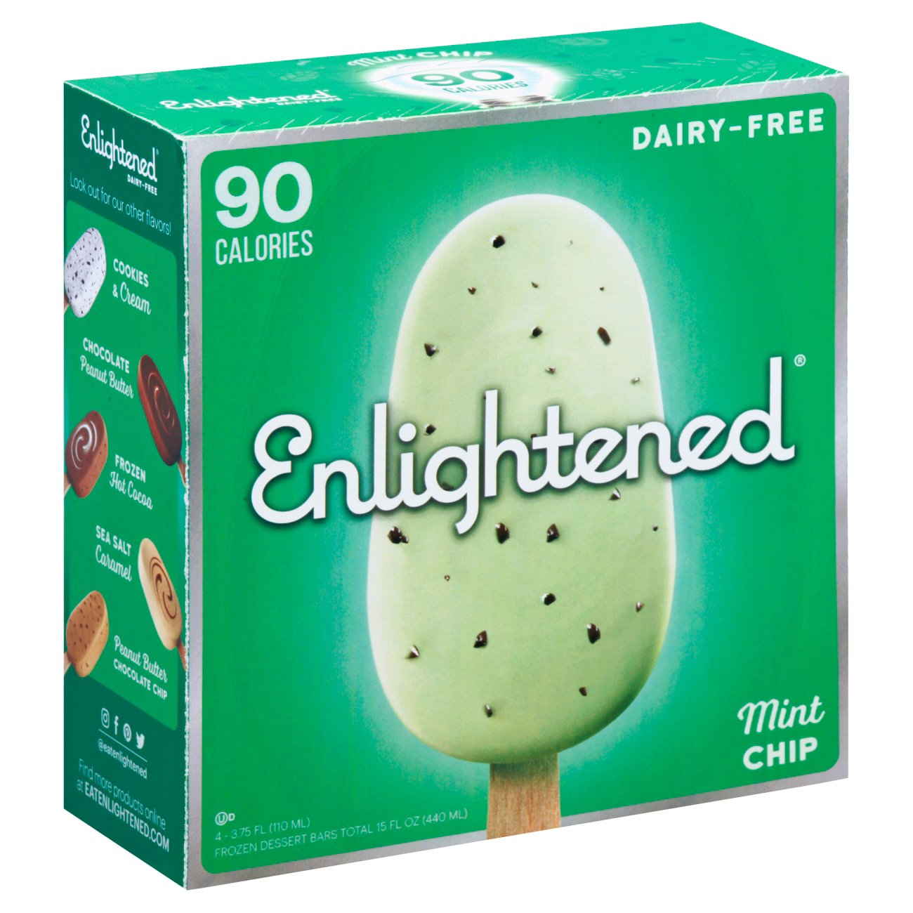 ENLIGHTENED Dairy Free Mint Chip Dessert Bars - Shop Bars & pops at H-E-B
