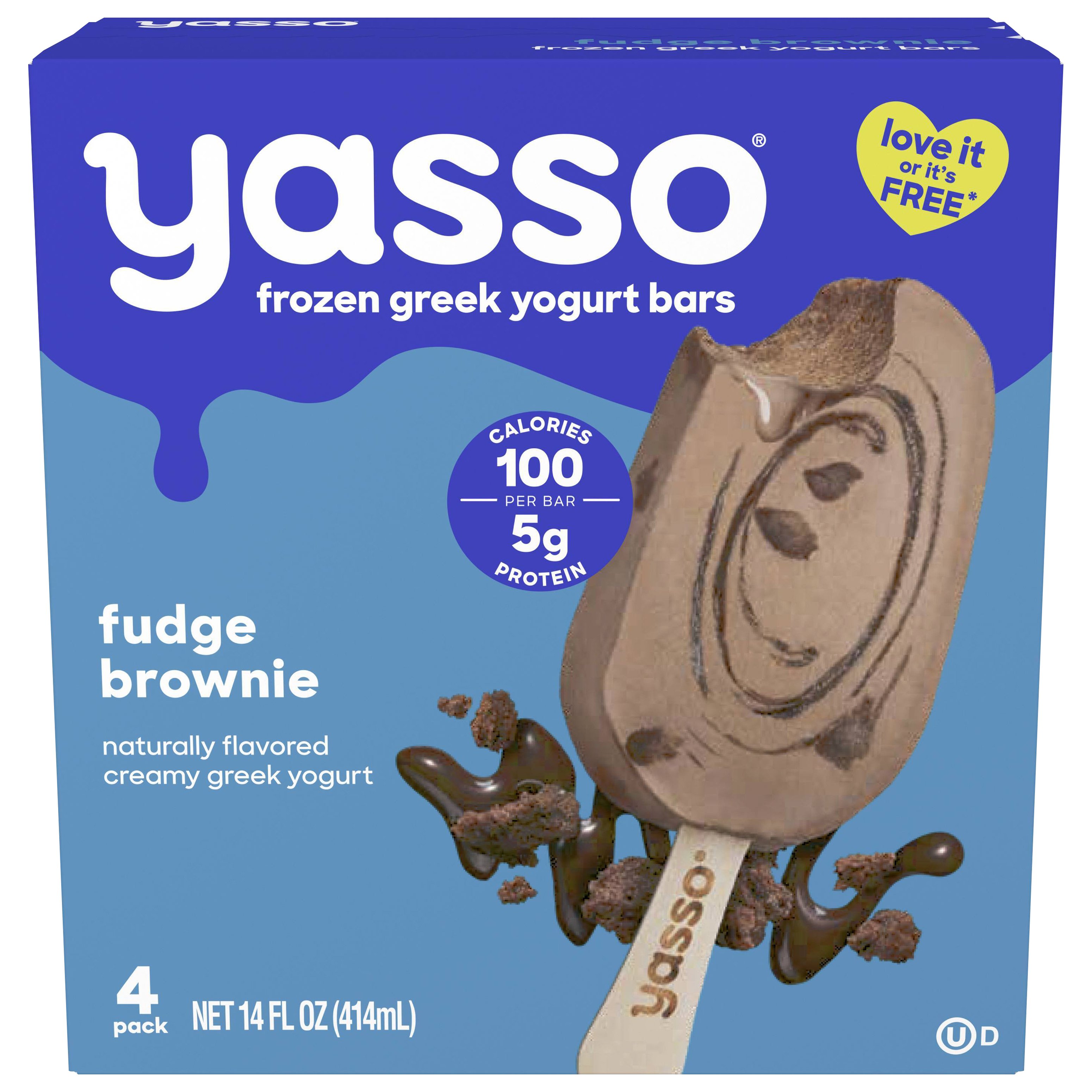 Yasso Fudge Brownie Frozen Greek Yogurt Bars - Shop Bars & pops at H-E-B