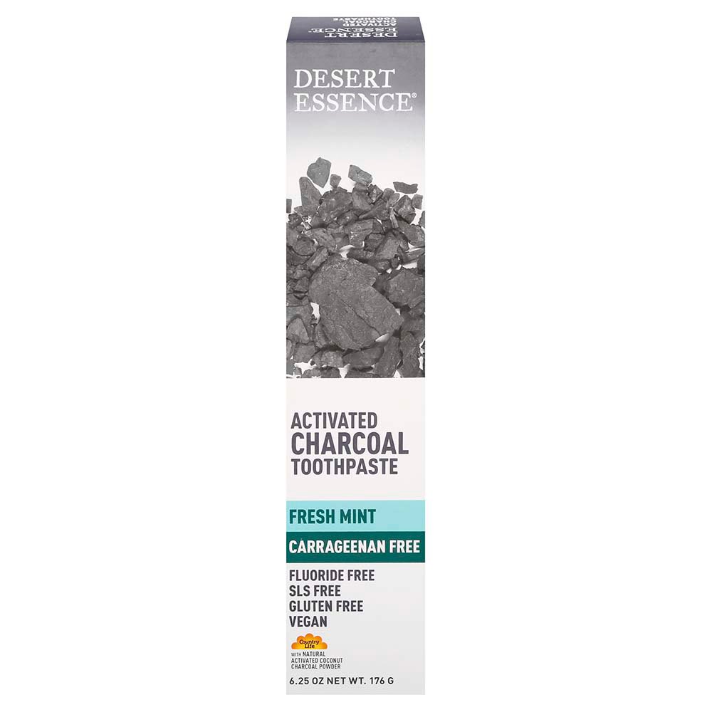 Desert Essence Activated Charcoal Toothpaste - Fresh Mint - Shop ...