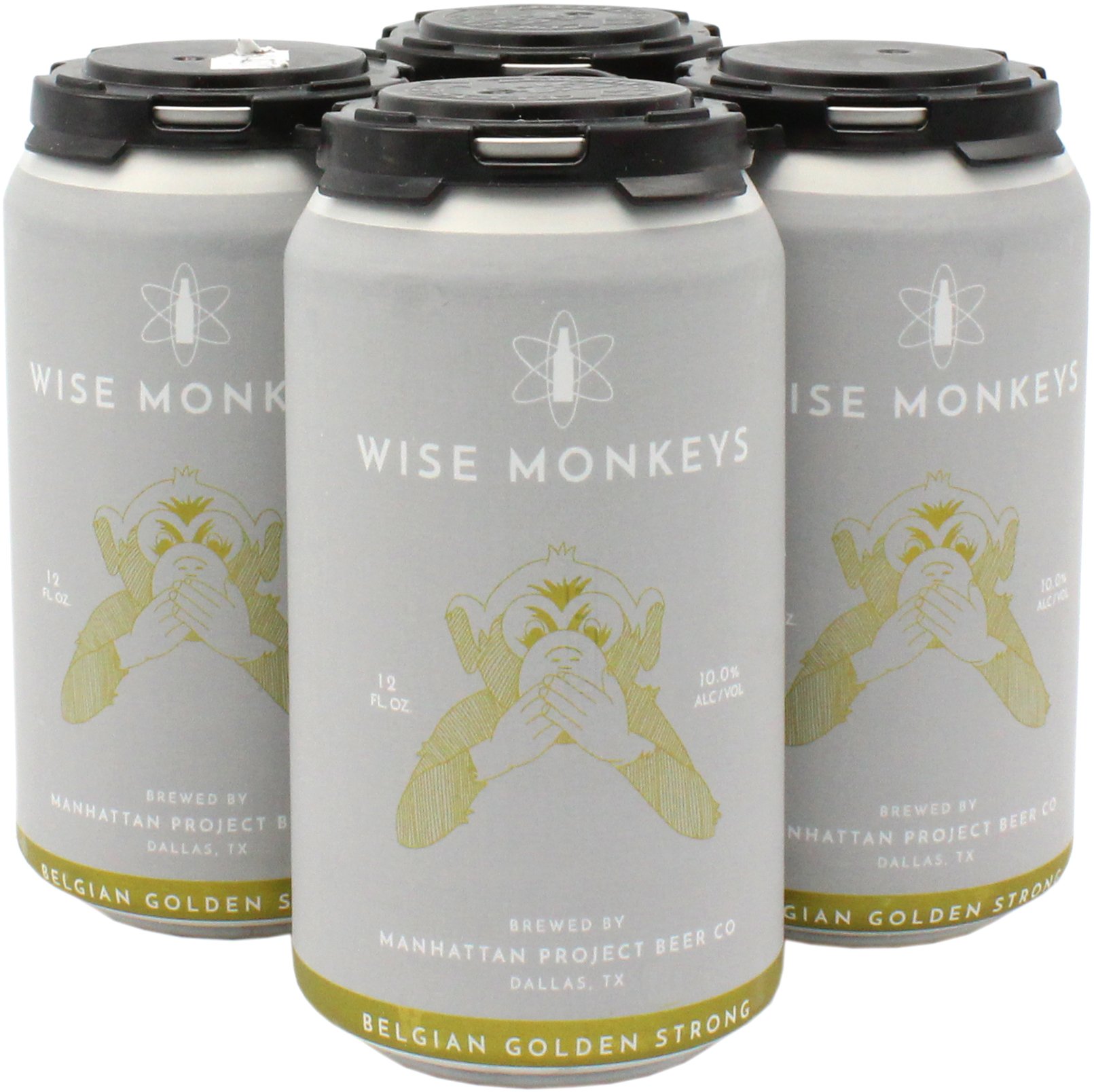 Manhattan Project Wise Monkeys Belgian Golden Strong Beer 12 oz Cans ...