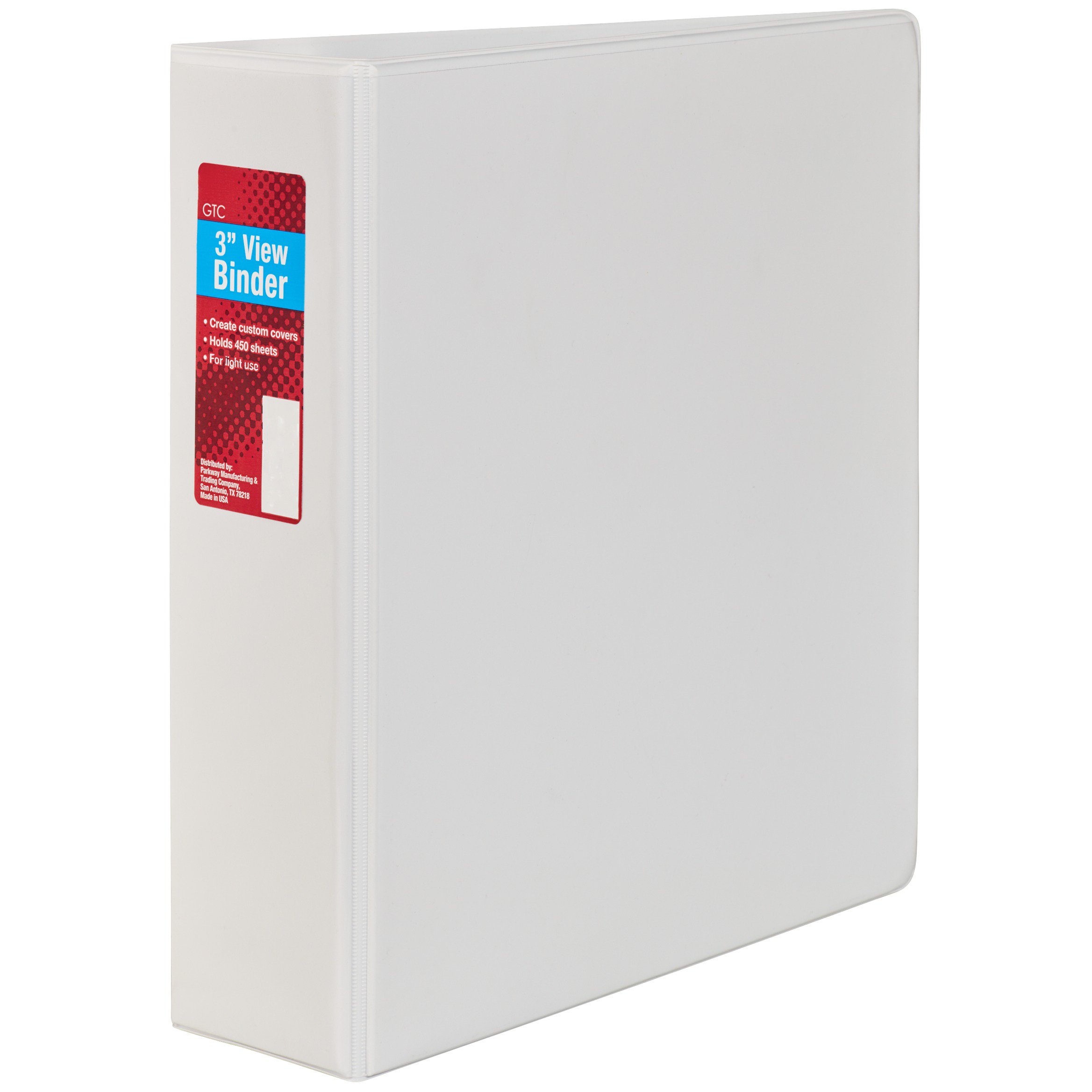 GTC Heavy Duty View Binder - White - Shop Binders at H-E-B
