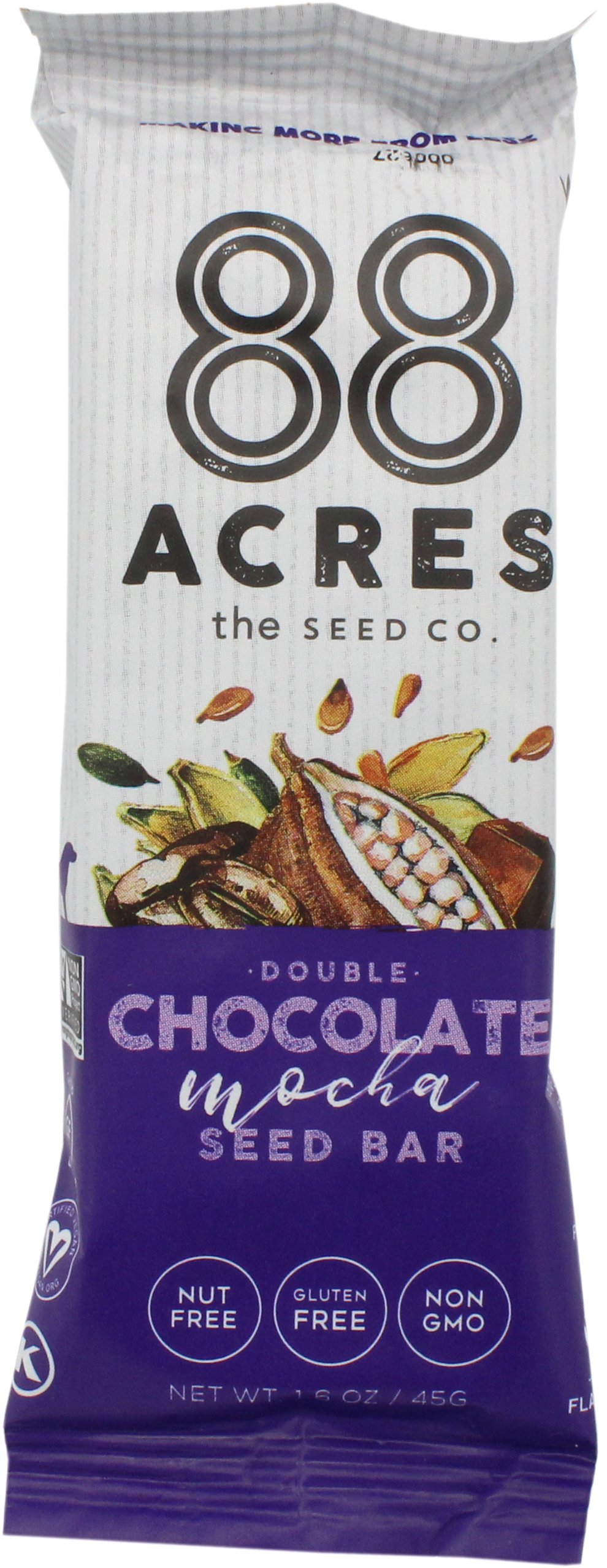 88 Acres Double Chocolate Mocha Seed Bar, 1.6 oz | Central Market ...